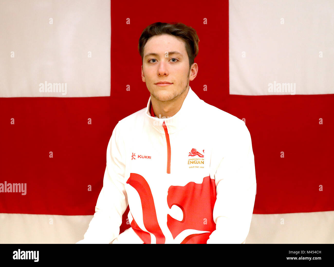 Team England's Cameron Kurle poses for a photo during the kitting out ...