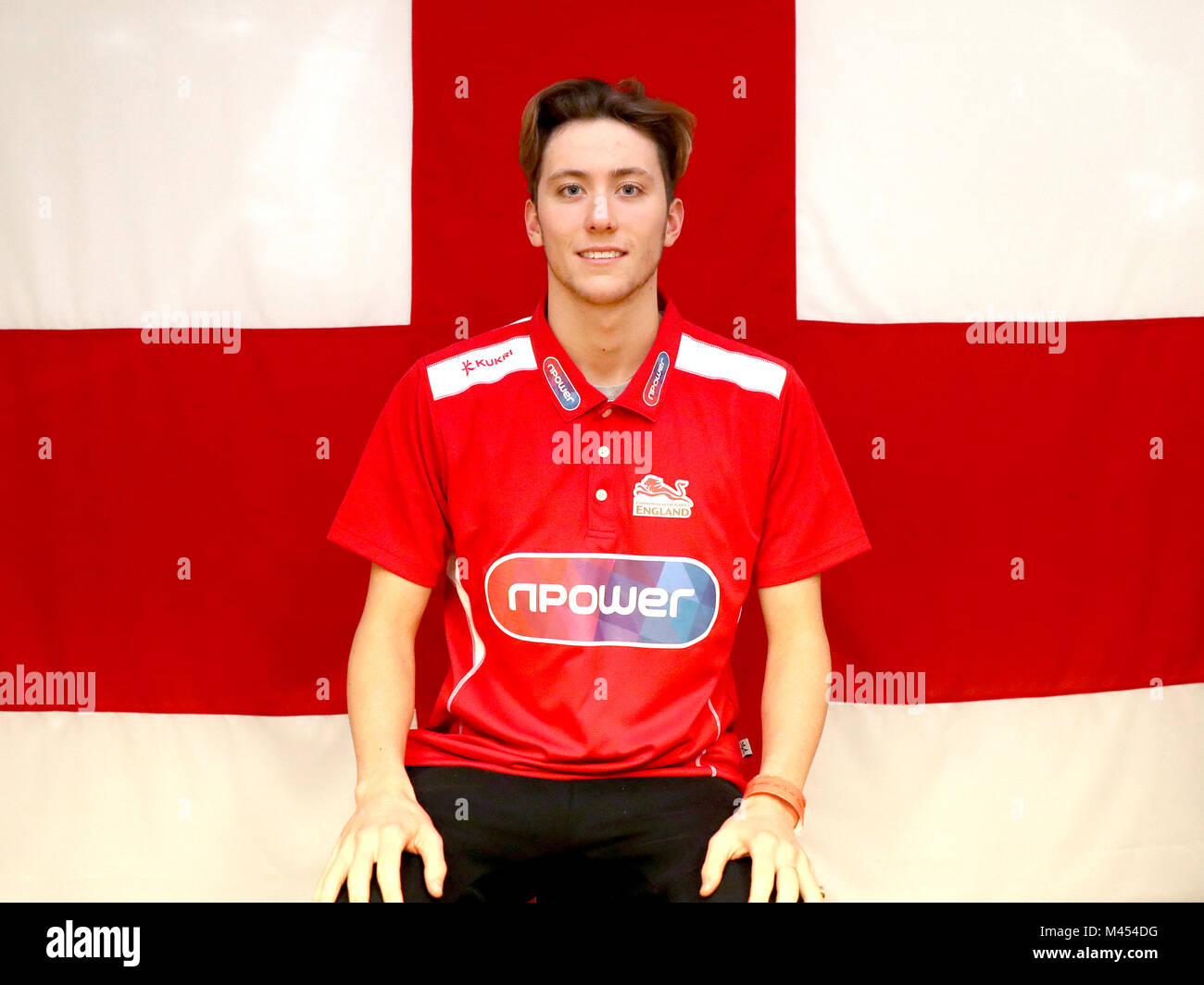 Team England's Cameron Kurle poses for a photo during the kitting out ...