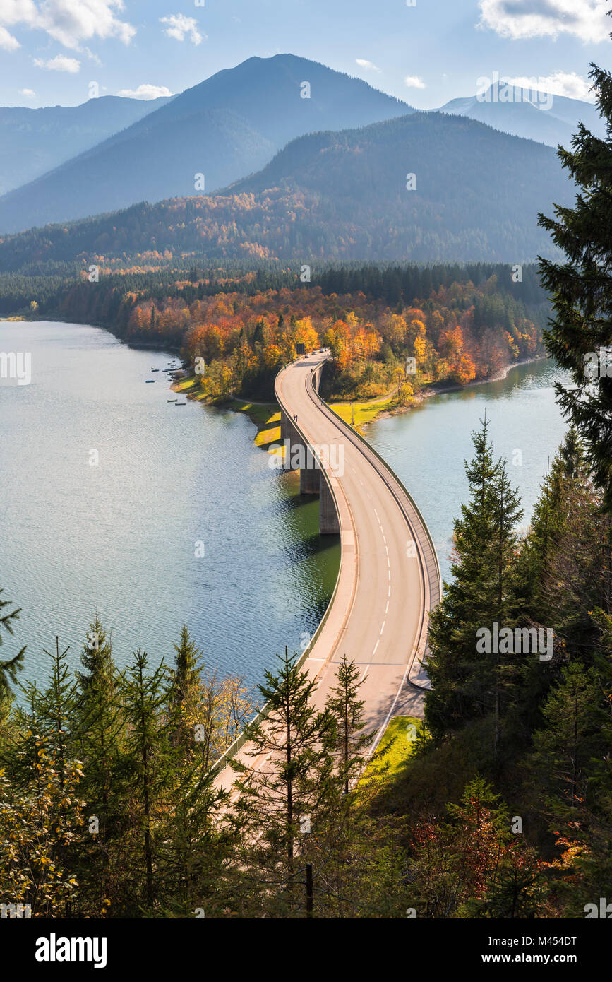 Sylvensteinsee bridge hi-res stock photography and images - Alamy