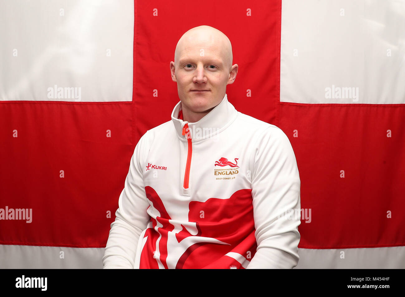 Team England's Simon Lawson poses for a photo during the kitting out ...