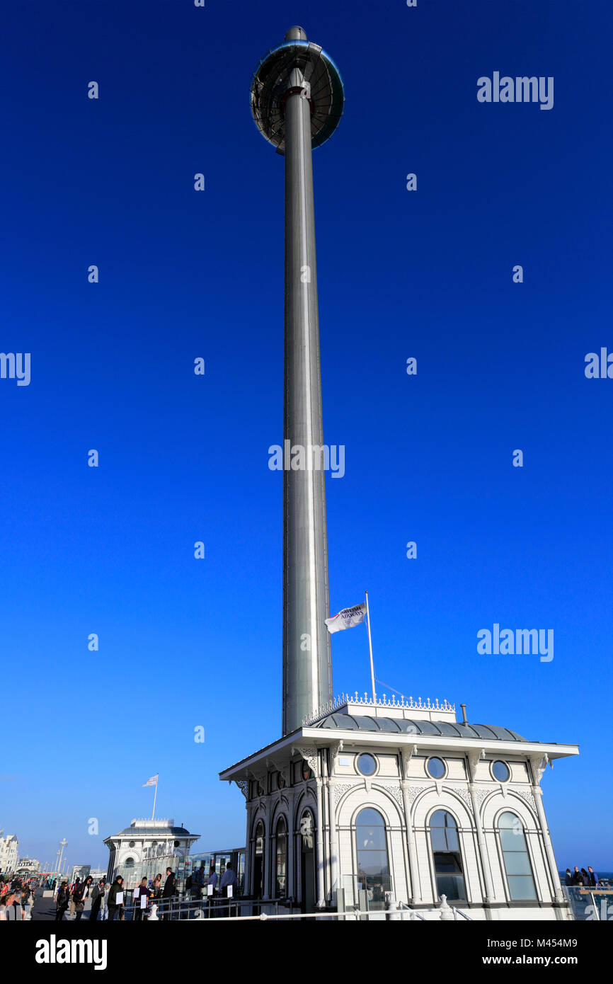The British Airways i 360 observation tower, Brighton & Hove, Sussex ...