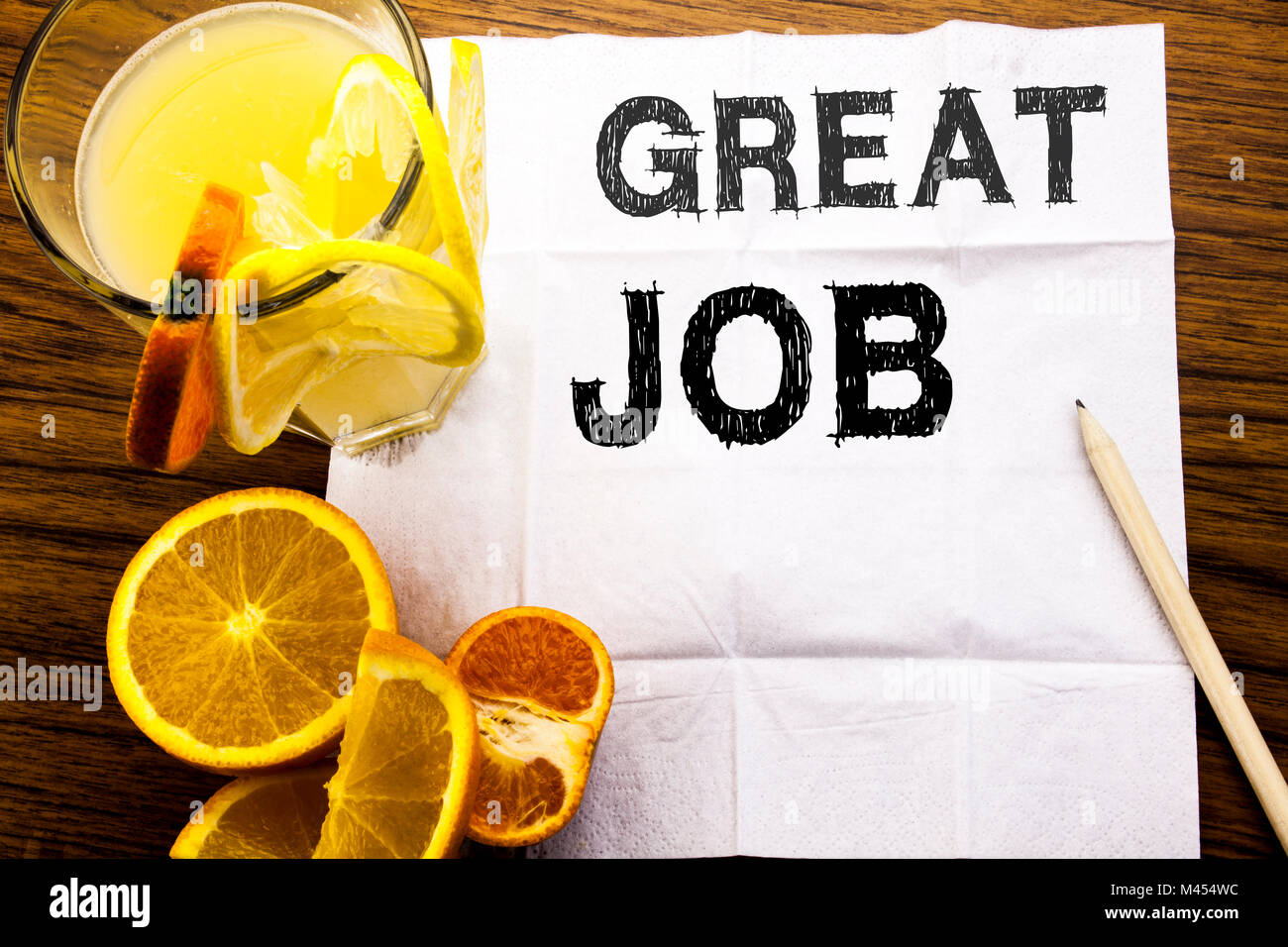 Conceptual text caption showing Great Job. Concept for Success ...