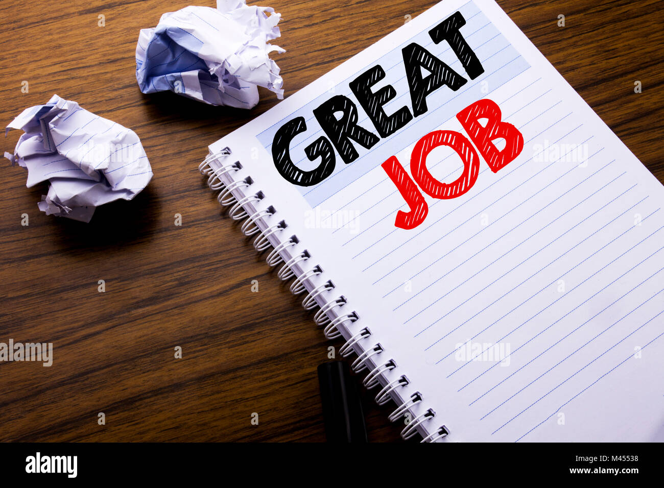 Writing text showing Great Job. Business concept for Success ...