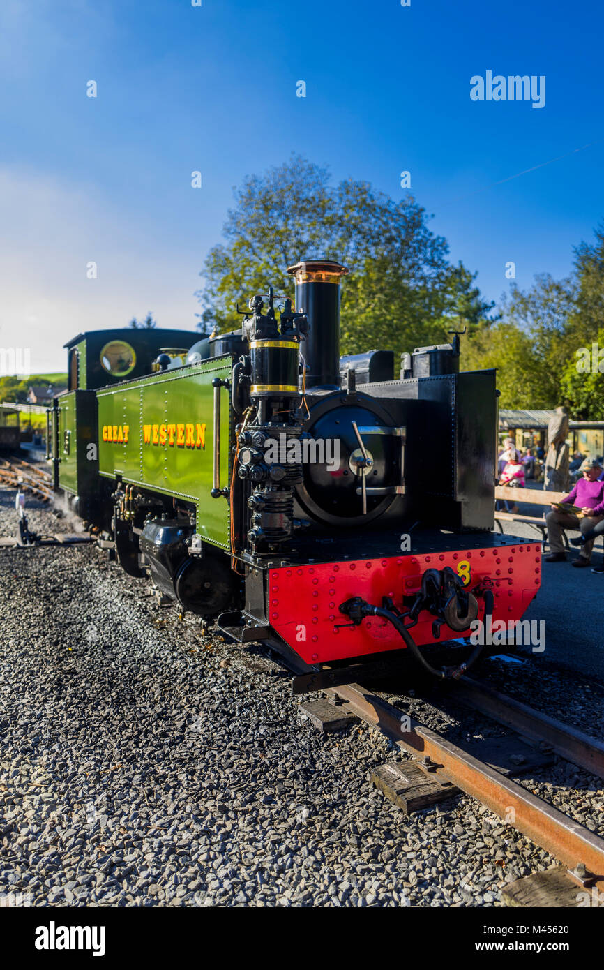Vale of Rheidol railway Devils Bridge Station Wales UK Stock Photo - Alamy