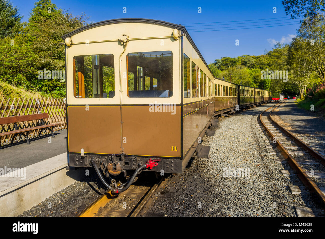 Vale of Rheidol railway Devils Bridge Station Wales UK Stock Photo - Alamy