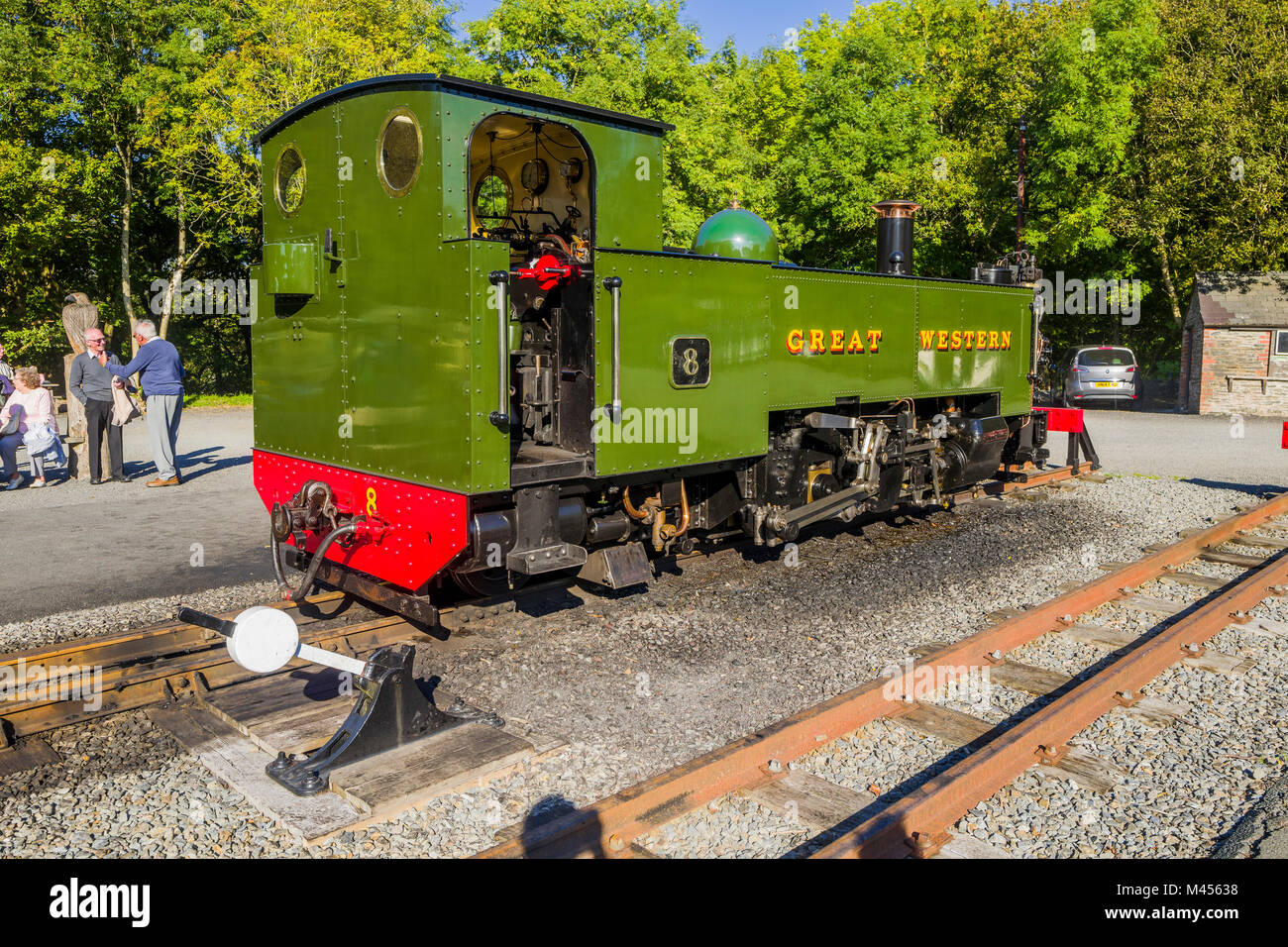 Vale of Rheidol railway Devils Bridge Station Wales UK Stock Photo - Alamy