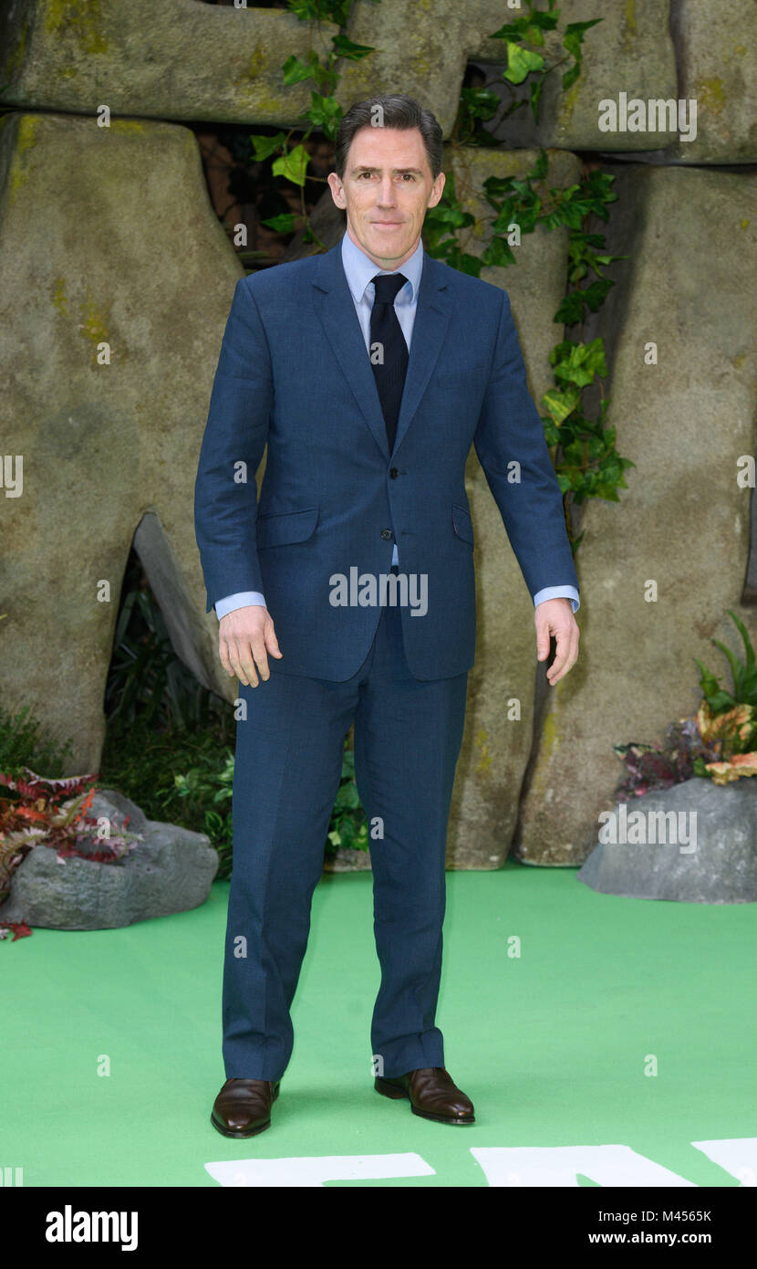 Early Man world Premiere arrivals. London. Britain Featuring: Rob ...