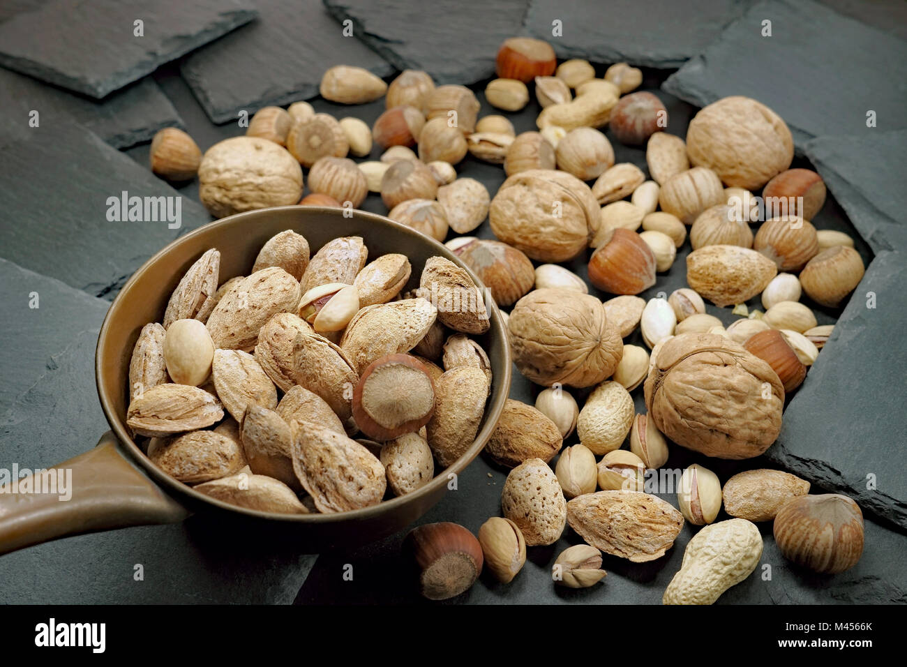 Types of nuts hi-res stock photography and images - Alamy