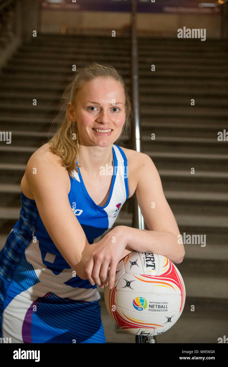 Team Scotland's Netball player Claire Brownie during a photocall at ...