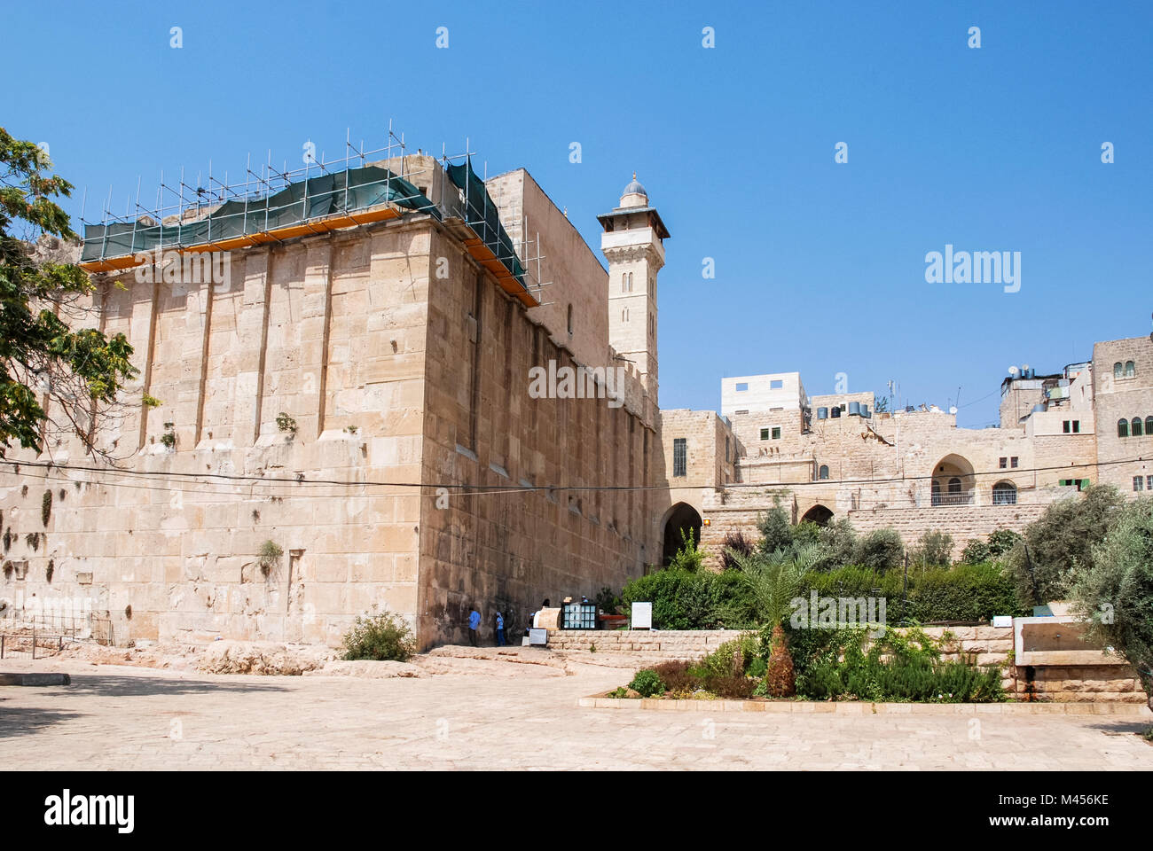 Wide angle picture of the beautiful architecture of Cave of Machpela in ...
