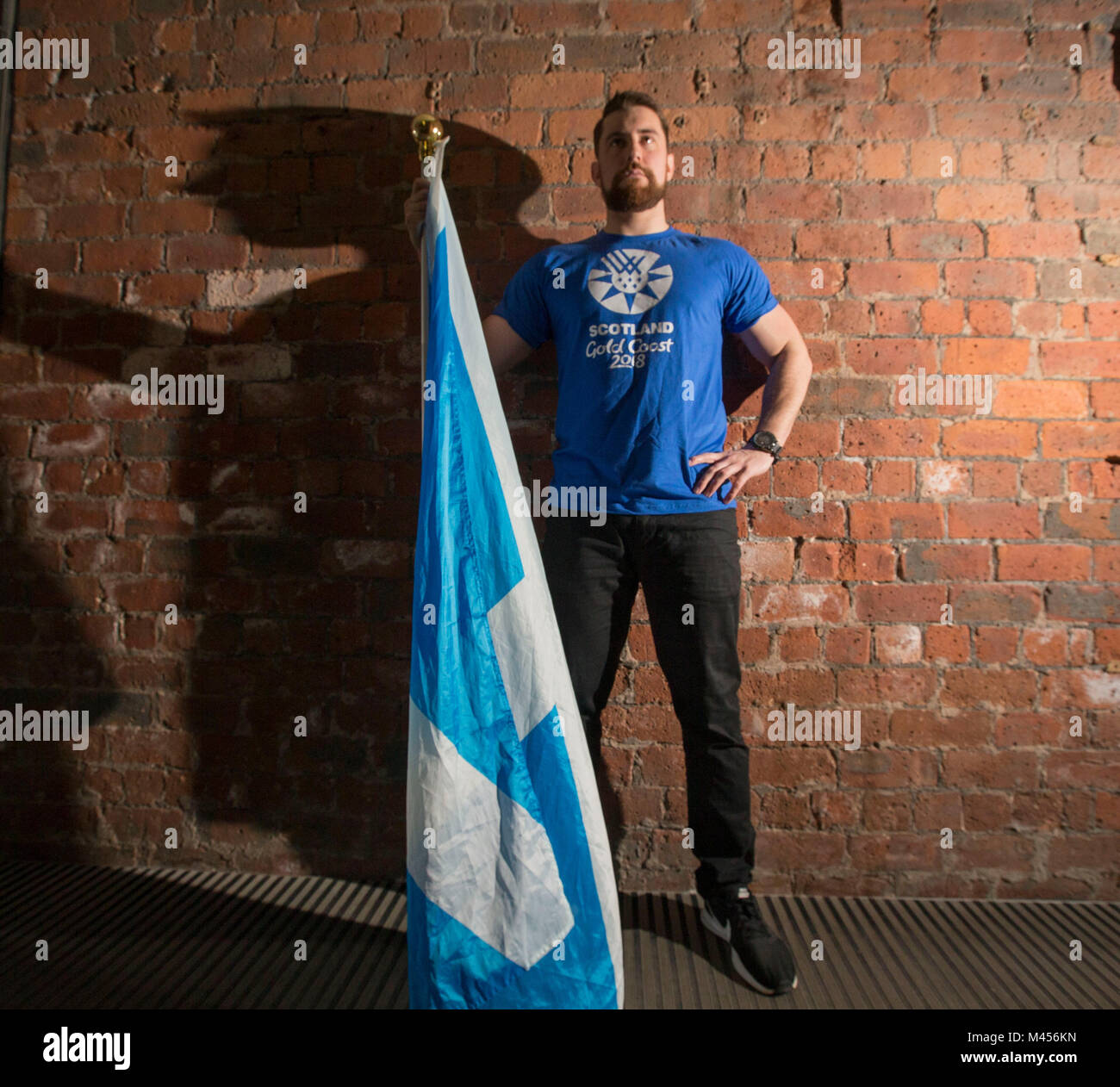 Team Scotland Wrestler, Joe Hendry during a photocall at Kelvingrove ...