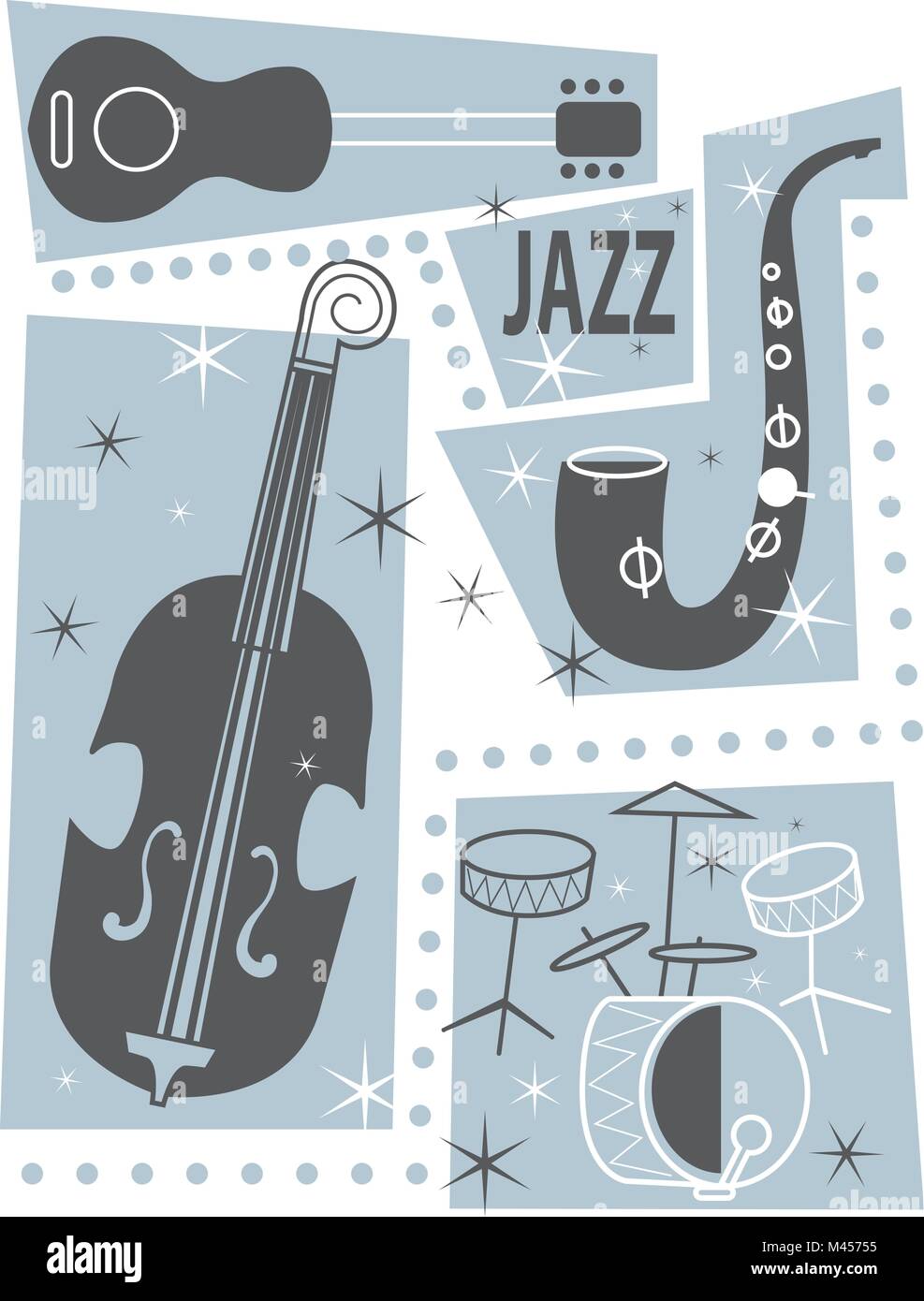 Swing jazz Stock Vector Images - Alamy