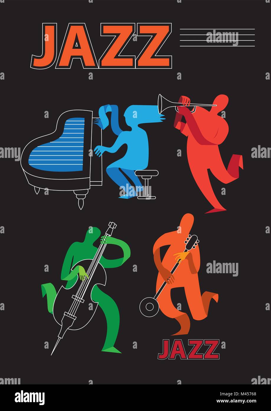 Creative conceptual music festival vector. Band playing musical ...