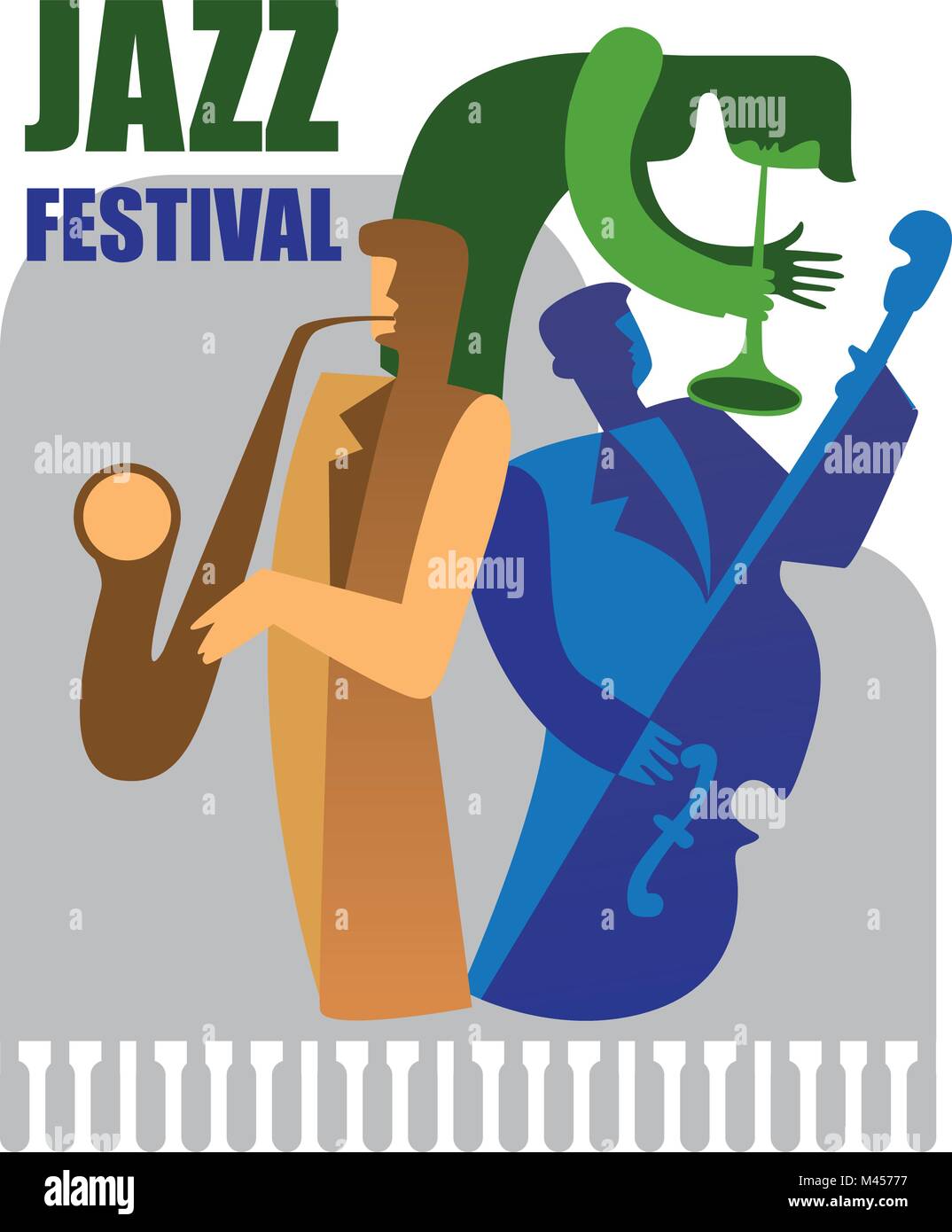 Creative conceptual music festival vector. Band playing musical ...