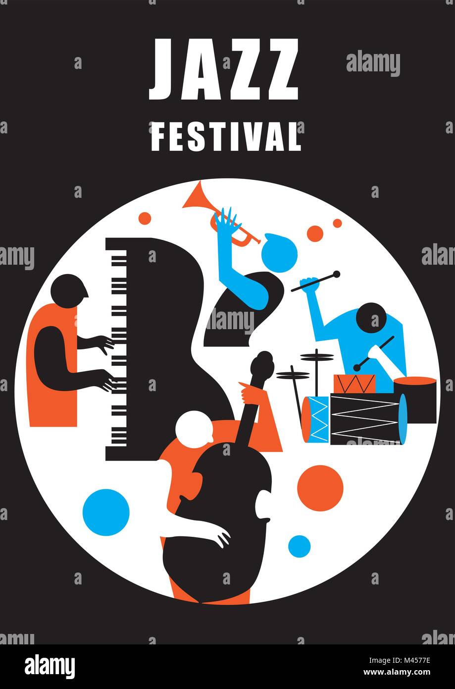 Creative conceptual music festival vector. Band playing musical ...
