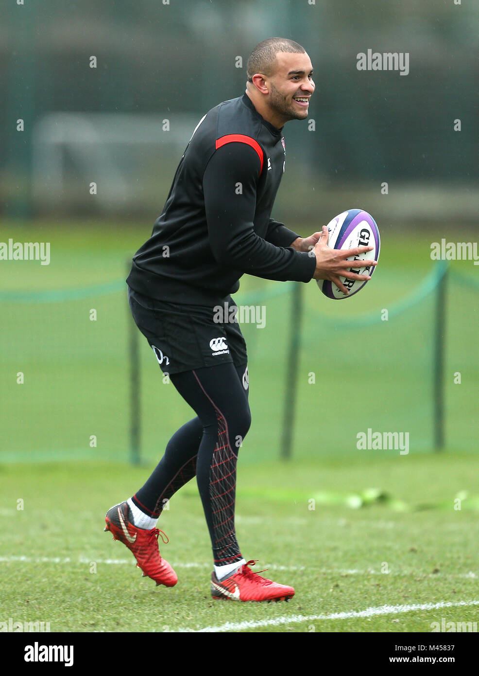 England's Jonathan Joseph during the training session at Latymer Upper ...