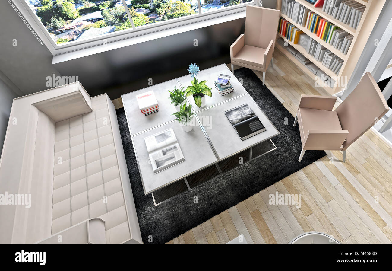 Scandinavian apartment working room hi-res stock photography and images ...