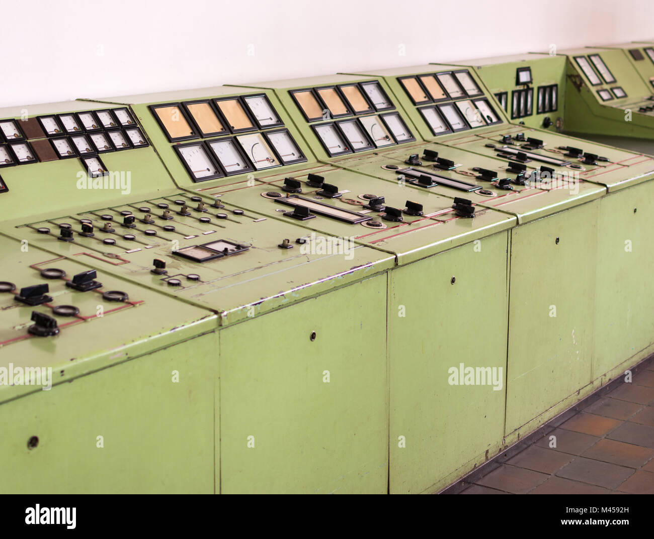 lost places - old switchboard at an industrial pla Stock Photo - Alamy