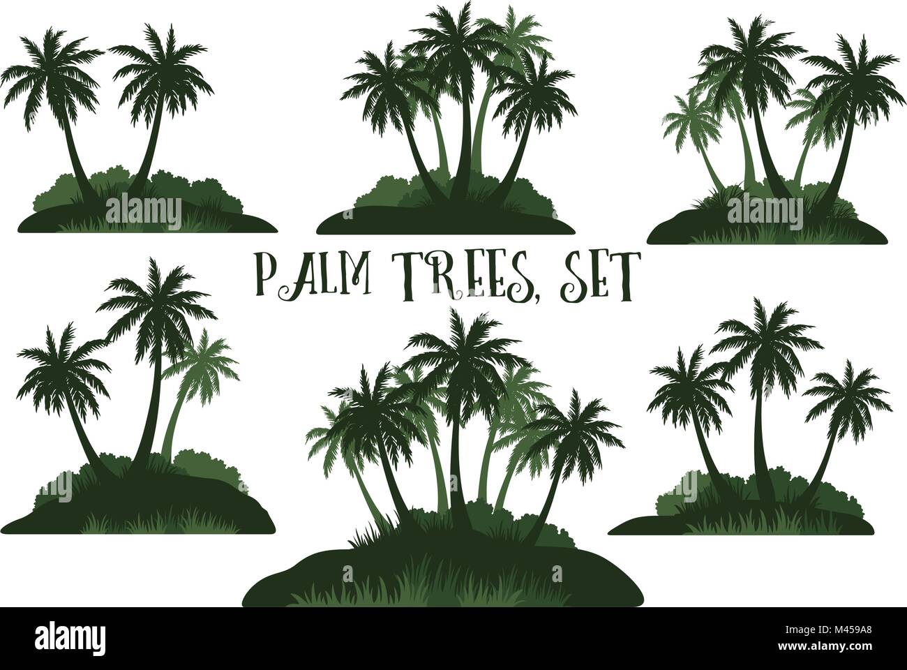 Palm tree Stock Vector Images - Alamy