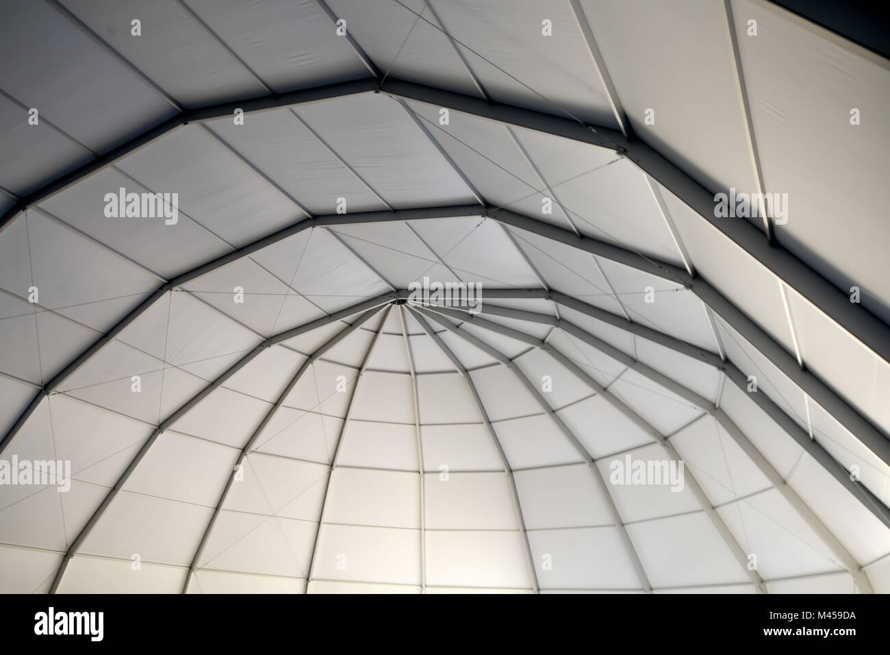 The Ceiling of the Truss Structure at the Construction site Stock Photo ...