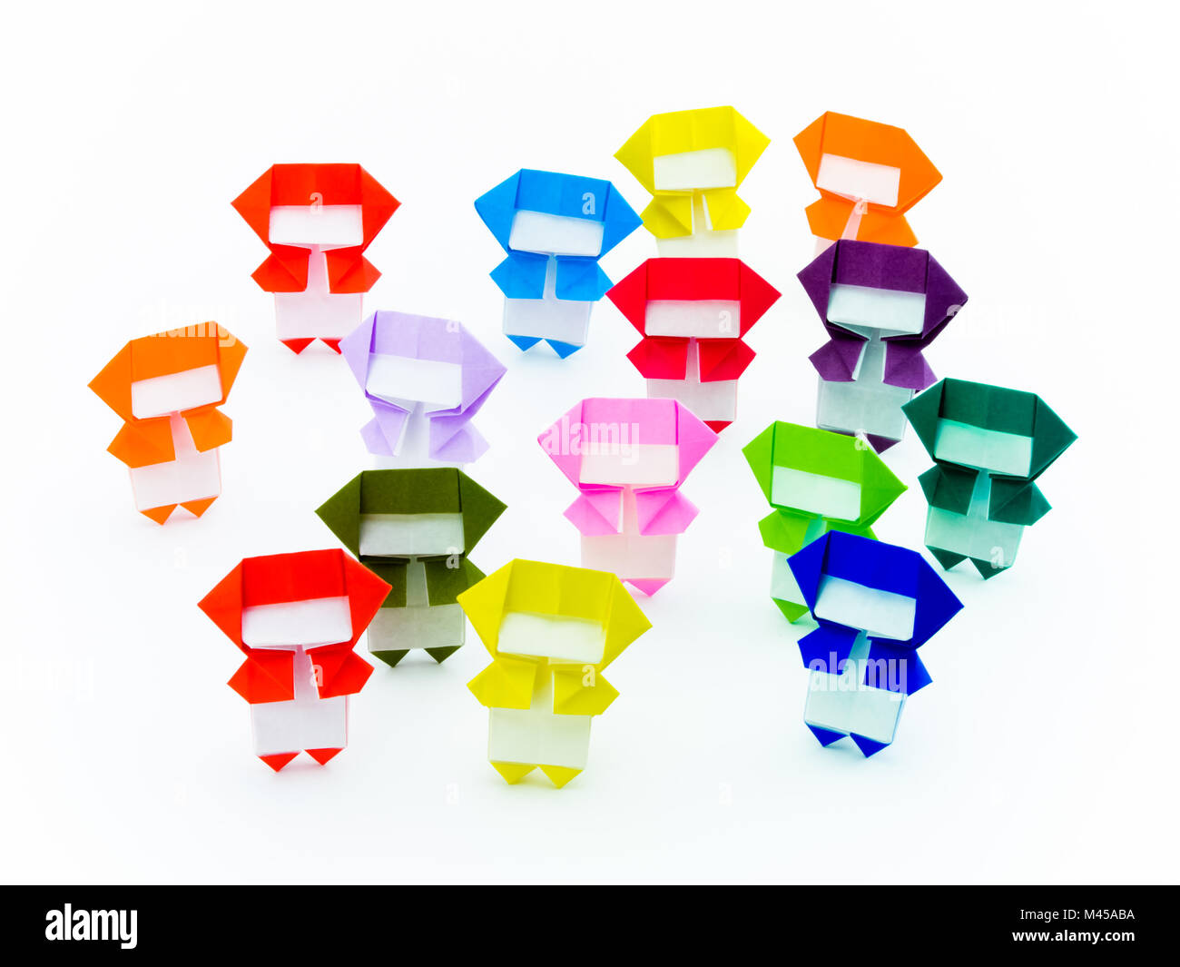 Colorful Origami Ninja Stock Photo - Alamy