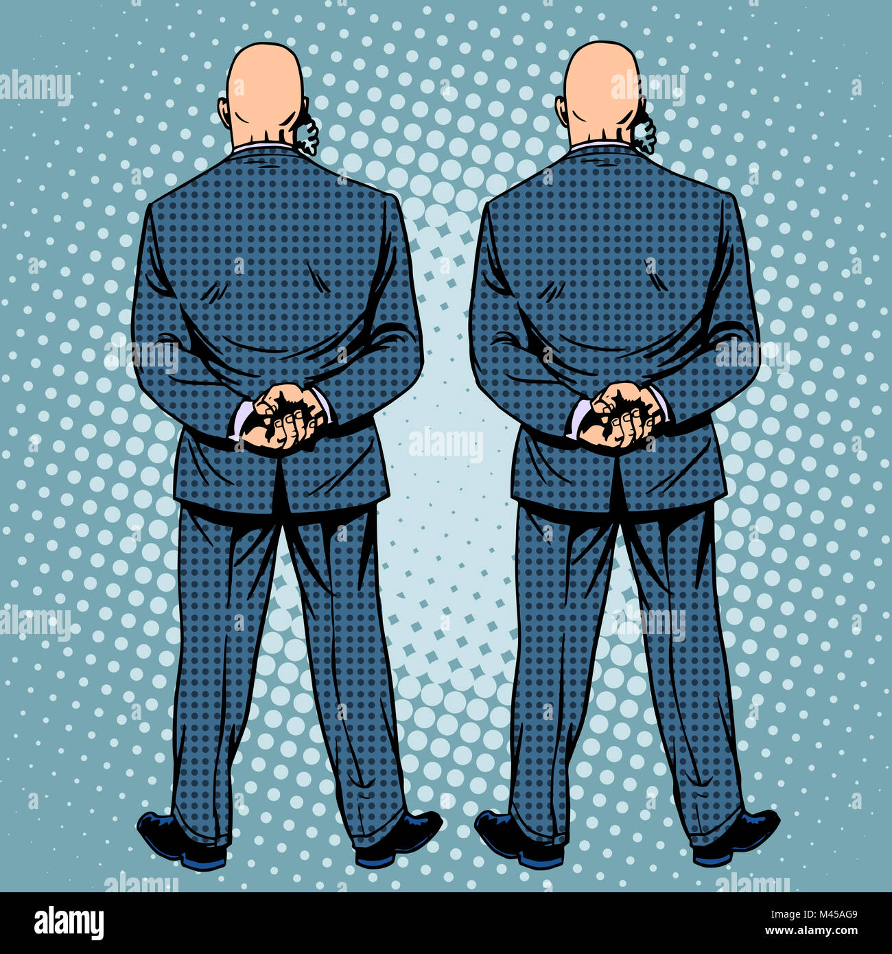 bodyguards cordon protection secret service agents back Stock Photo - Alamy