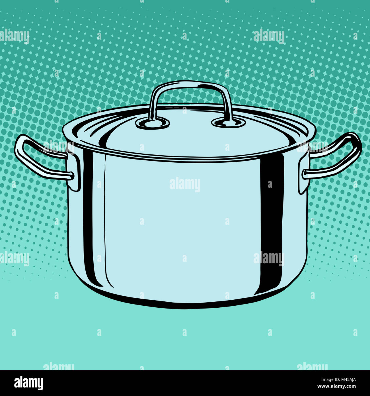 Cartoon saucepan hi-res stock photography and images - Alamy