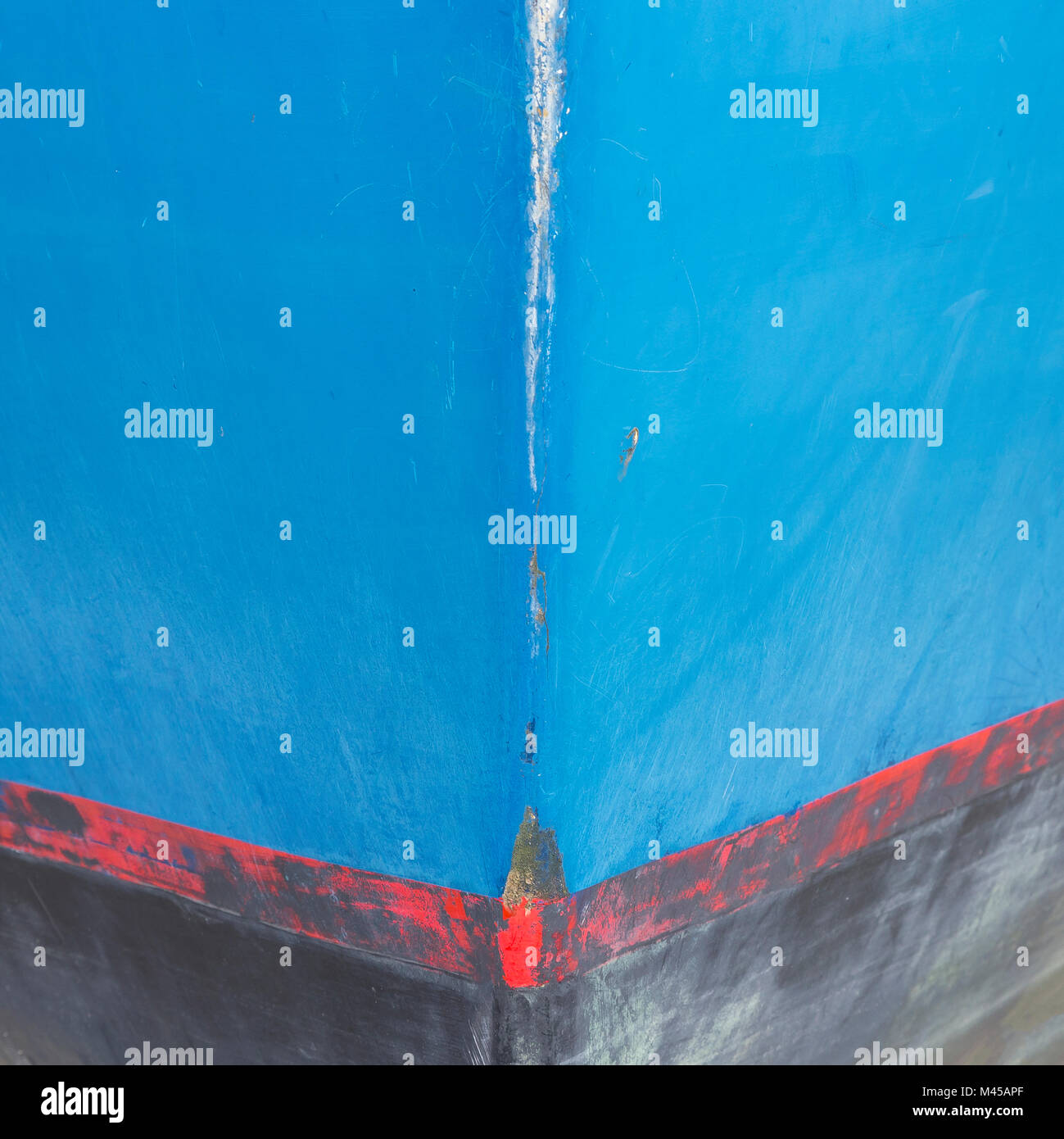 Colourful Front-on Close-up of Sailing Boat Bow Stock Photo - Alamy