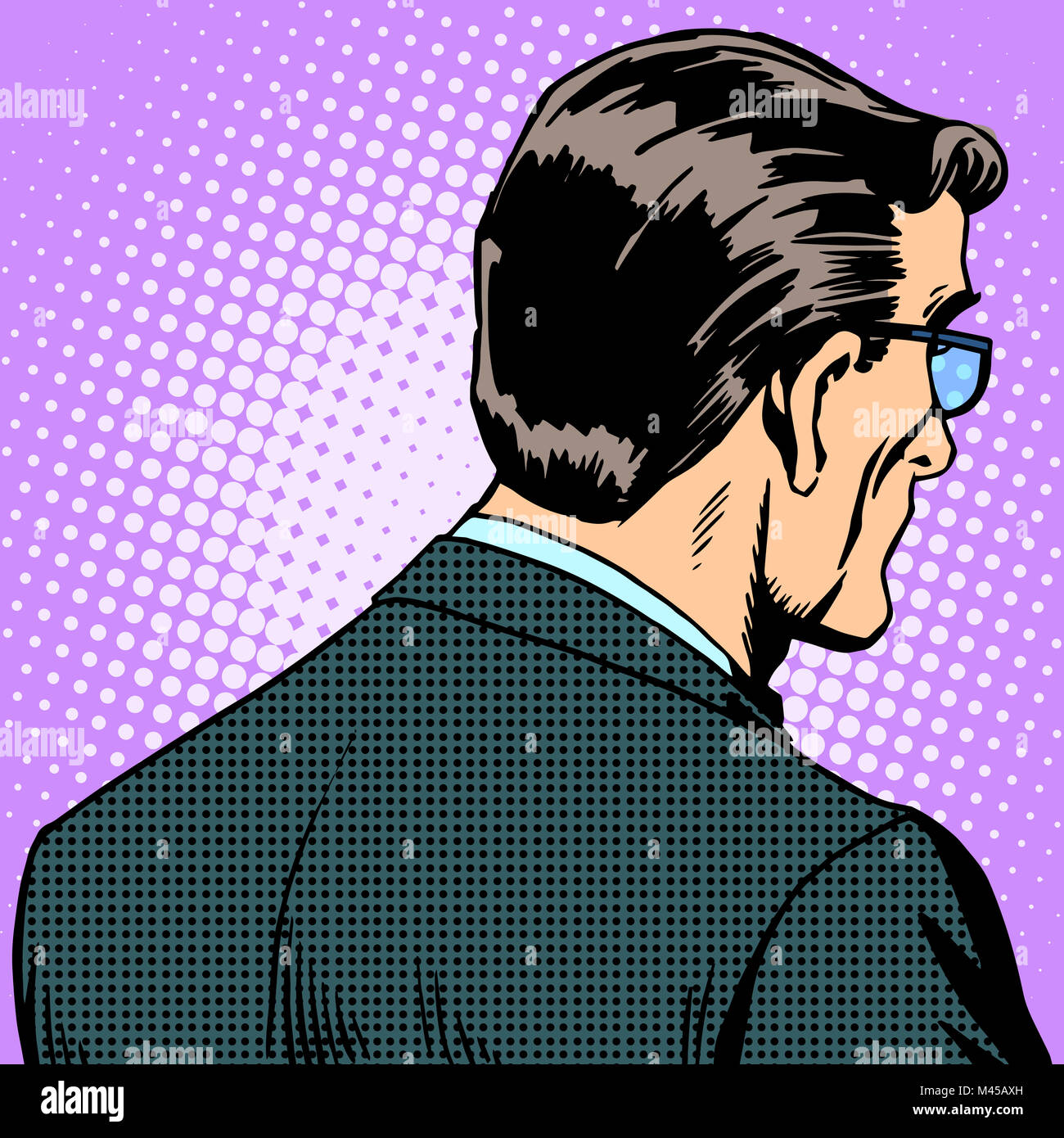 Vintage businessman back hi-res stock photography and images - Alamy