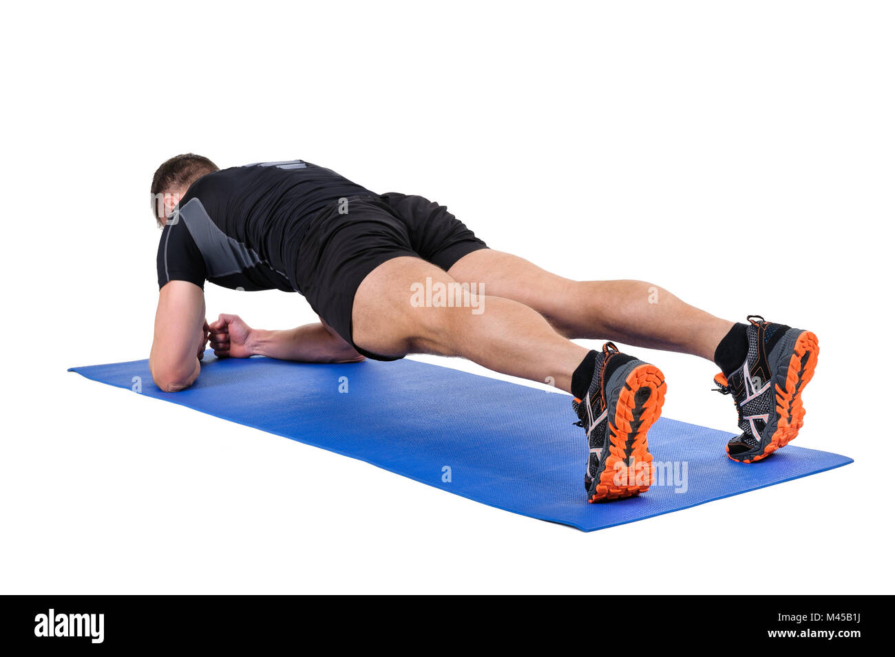 Training fitness man doing Cut Out Stock Images & Pictures - Alamy