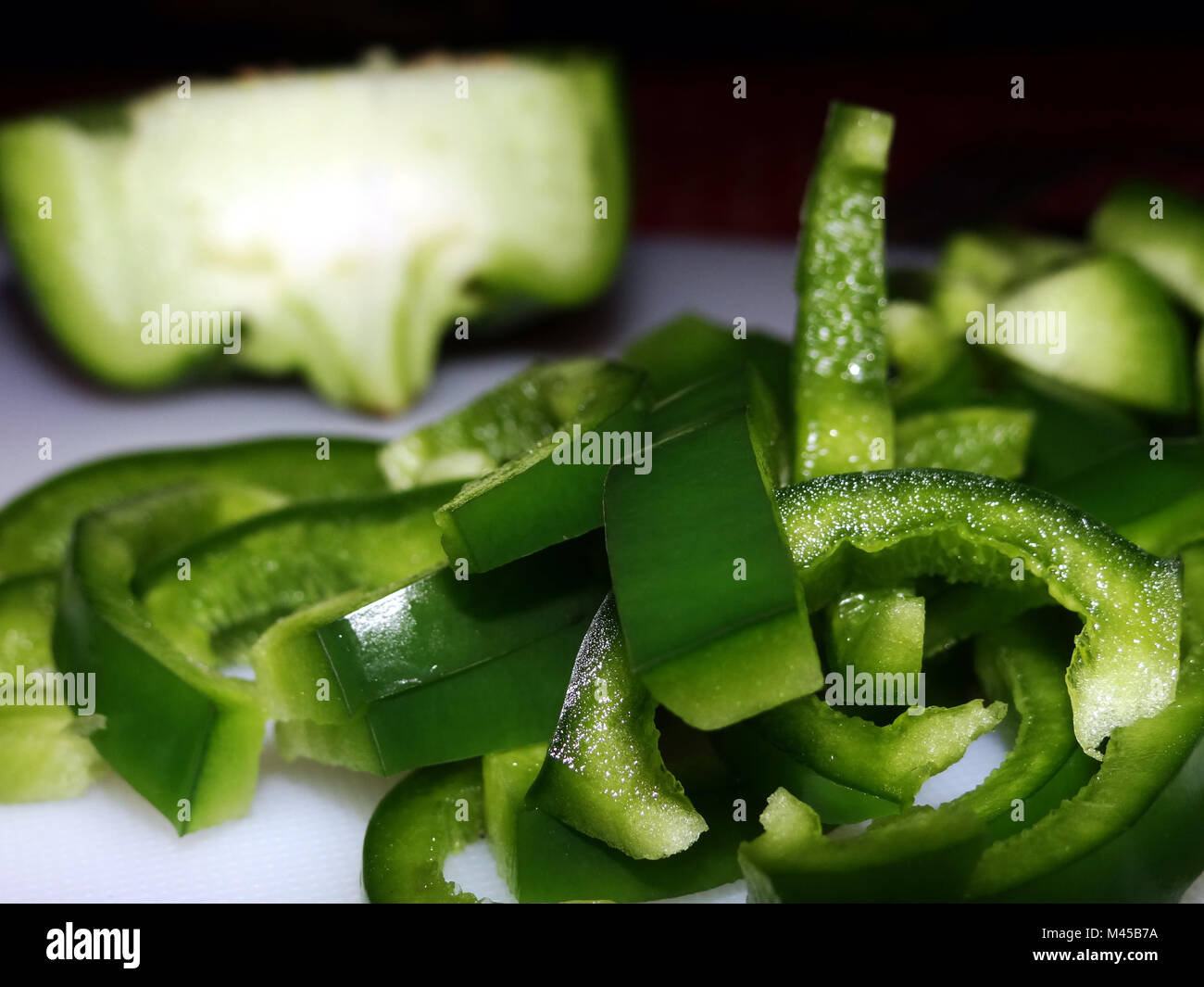 Green Bell pepper Stock Photo - Alamy