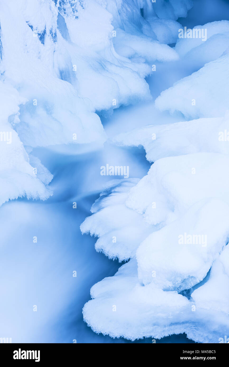 frozen brook, Abisko National park, Lapland, Sweden Stock Photo - Alamy