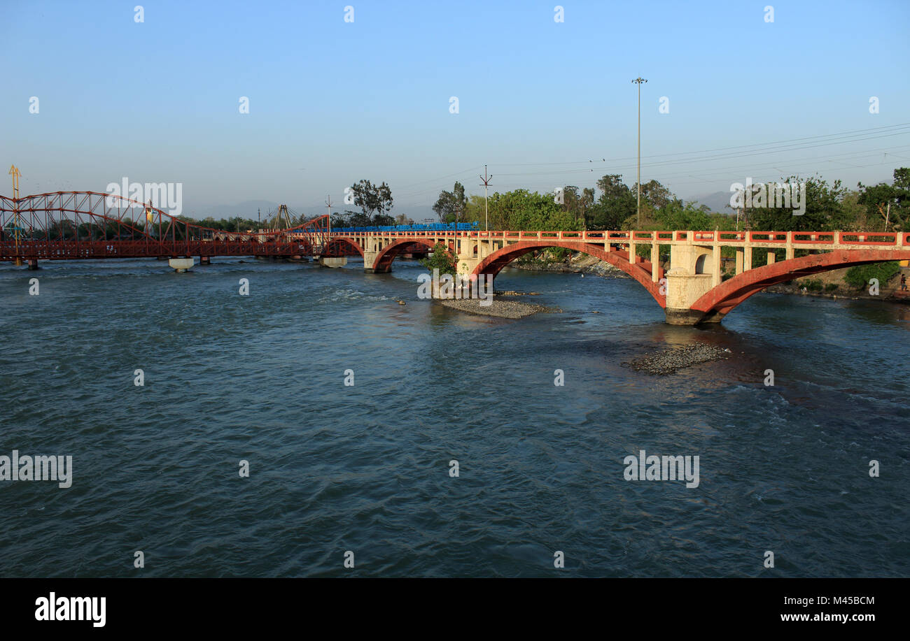 Bridge over River Stock Photo - Alamy