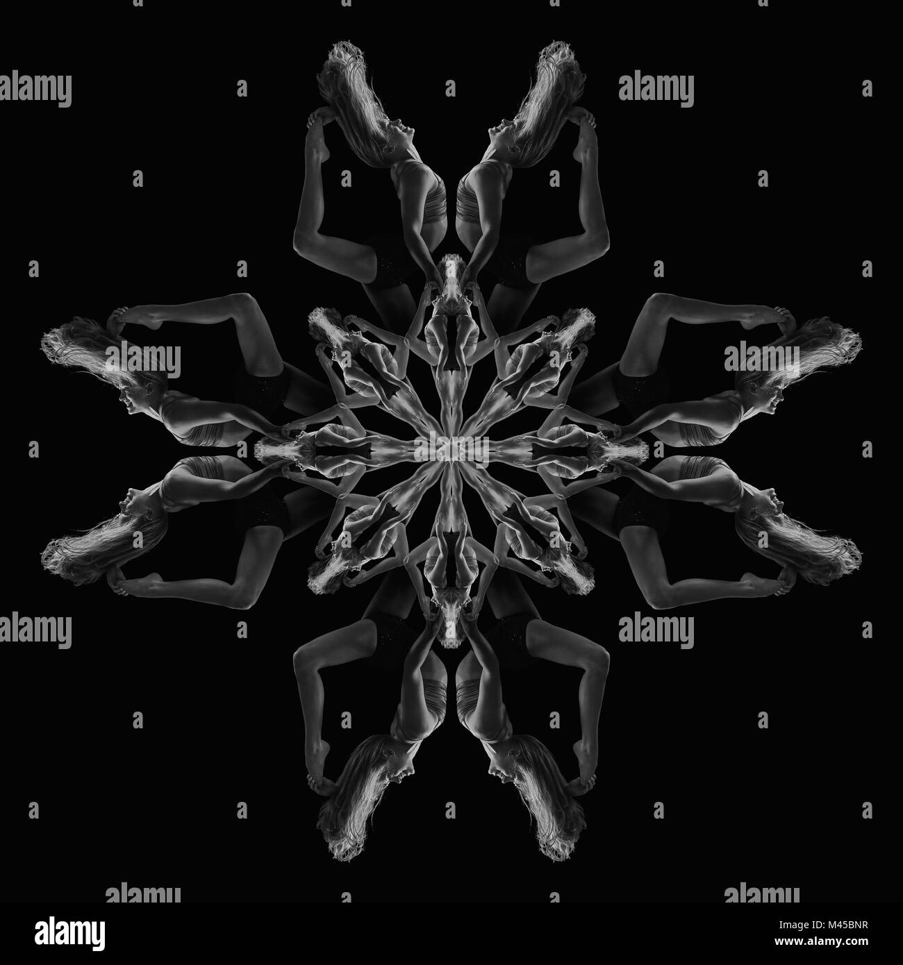 Top view caucasian female Black and White Stock Photos & Images - Alamy