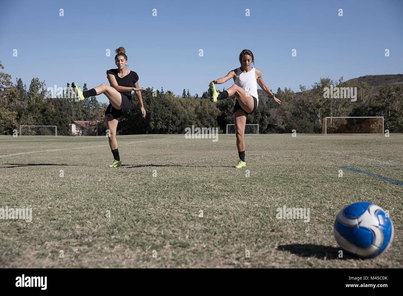 Football legs ball hi-res stock photography and images - Alamy