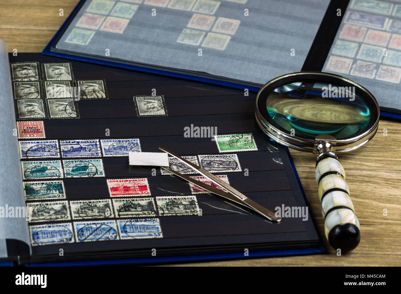 Postage stamps as a hobby Stock Photo - Alamy