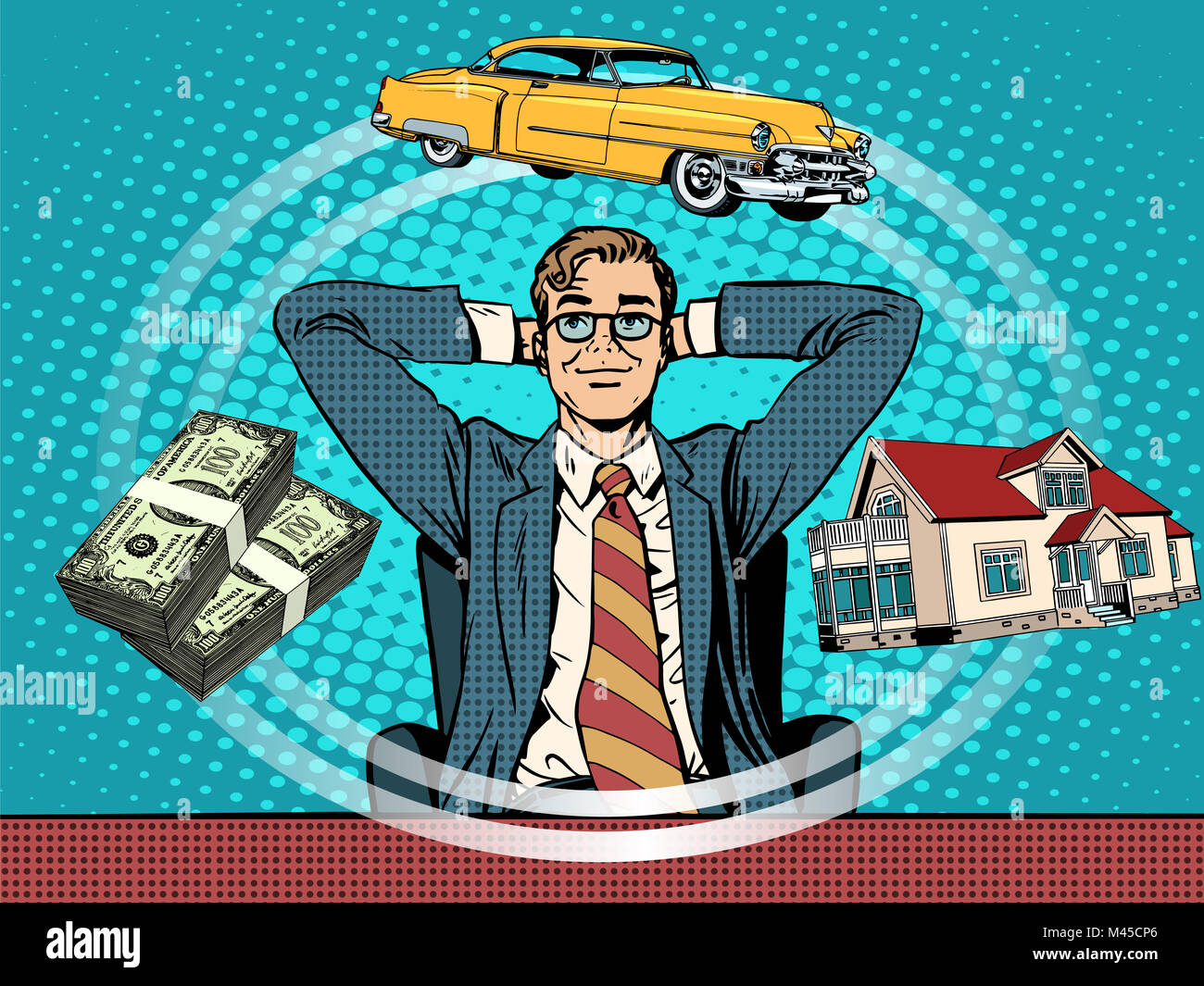 Car cartoon money hi-res stock photography and images - Alamy