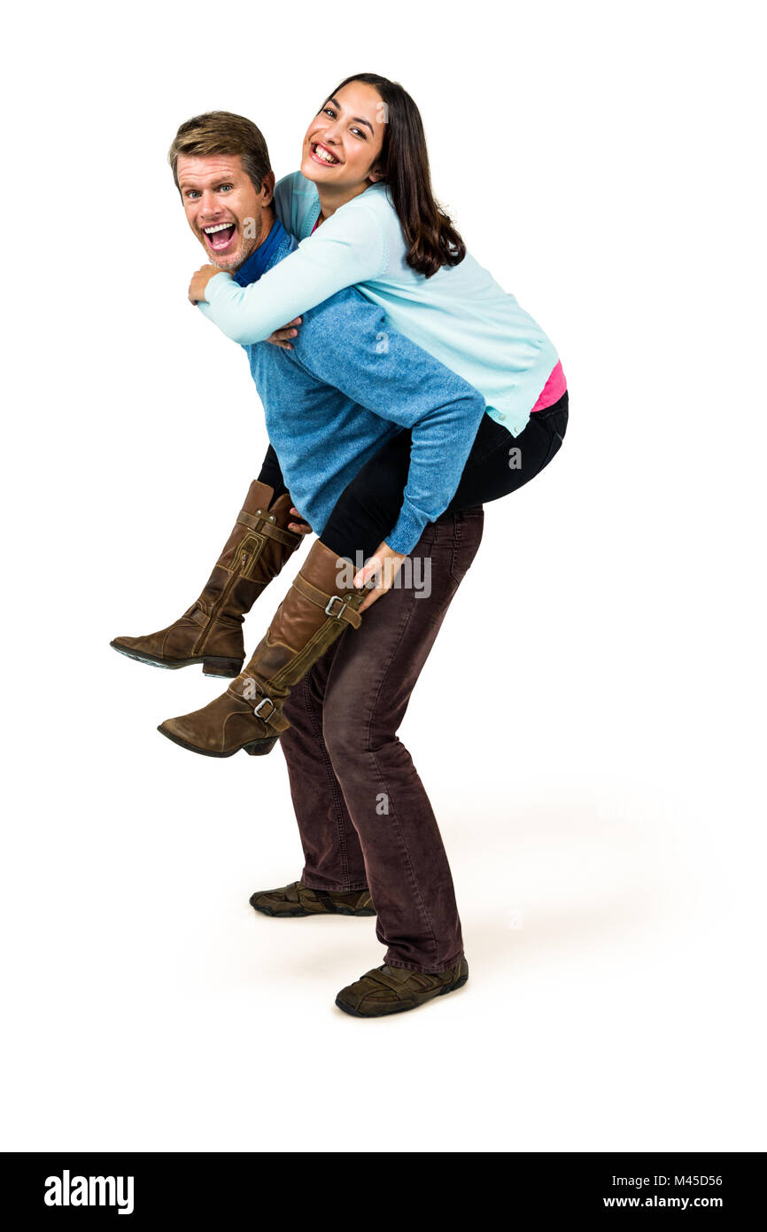 Man carrying girlfriend on shoulders hi-res stock photography and ...