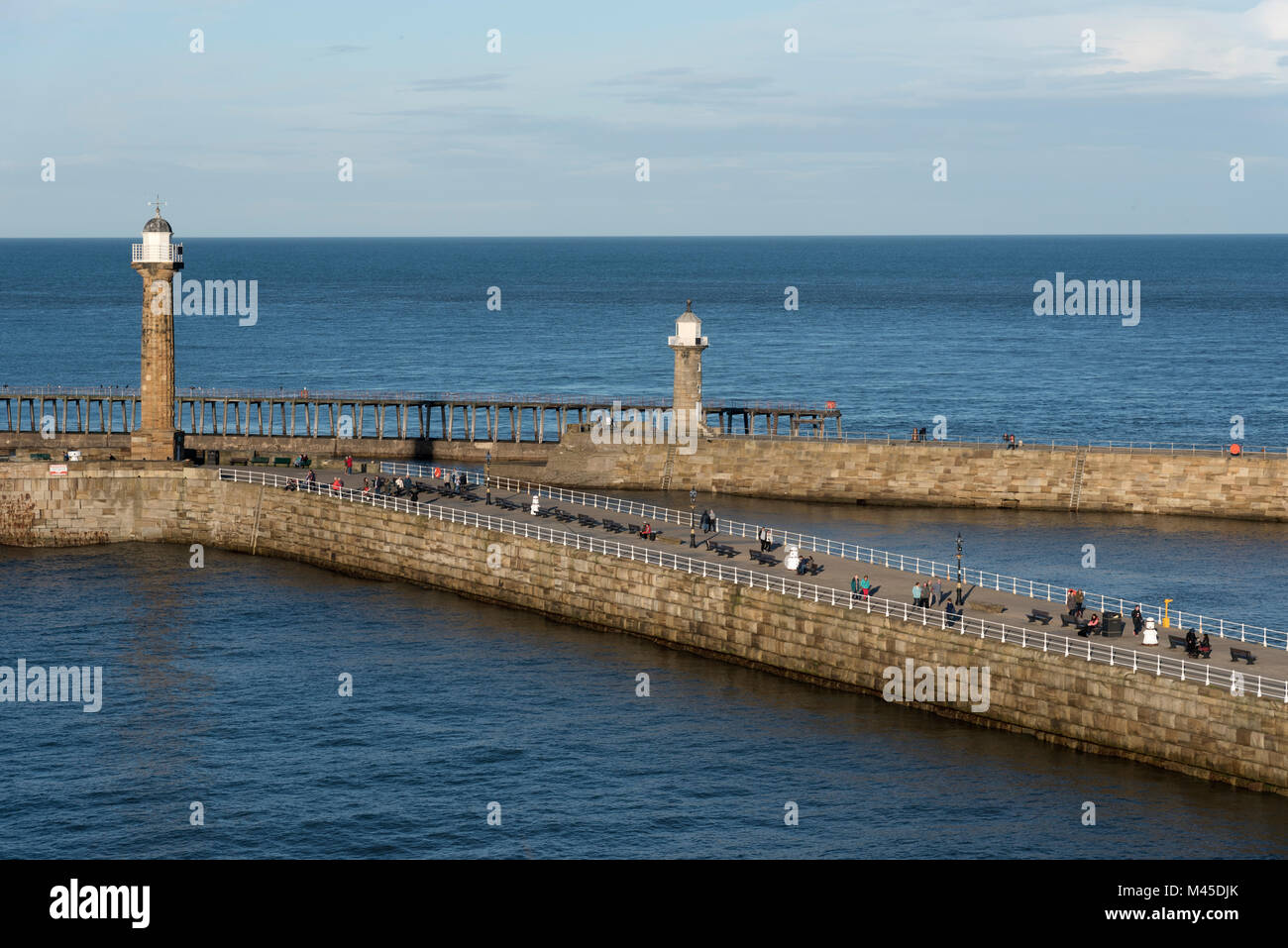 Lighthouse and piers hi-res stock photography and images - Alamy