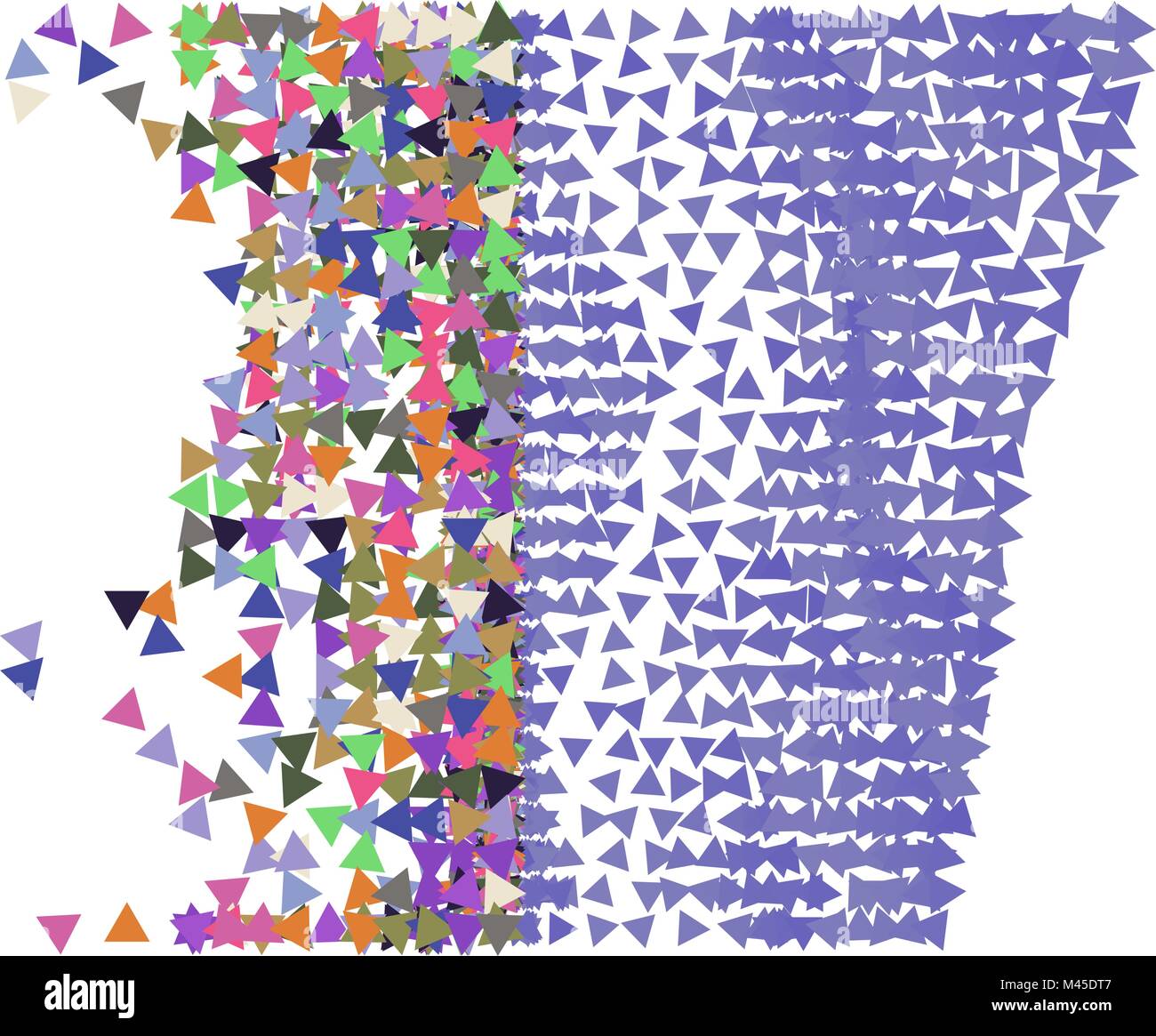 Vector graphic. Colored abstract overlapping triangle shape pattern ...