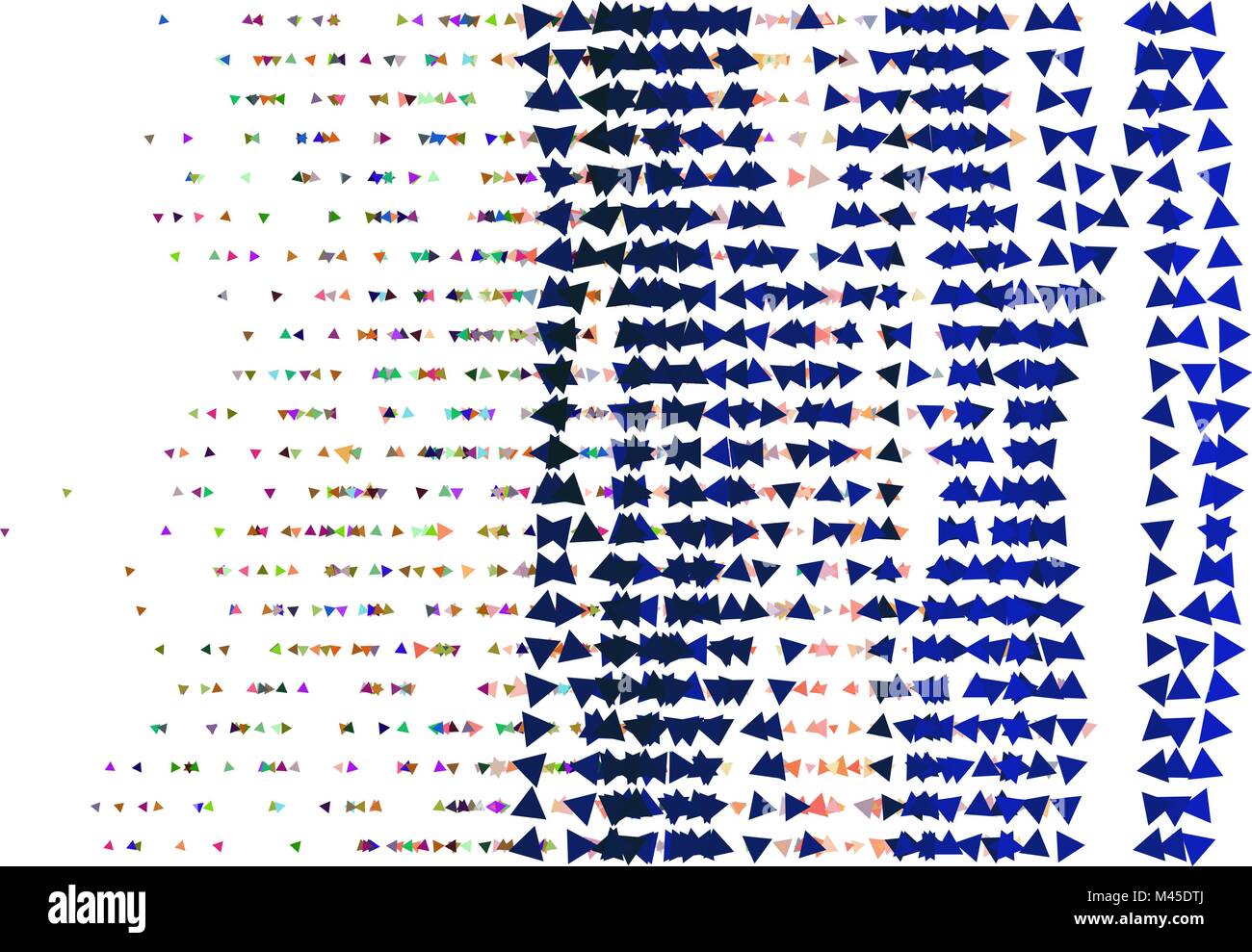 Vector graphic. Colored abstract overlapping triangle shape pattern ...