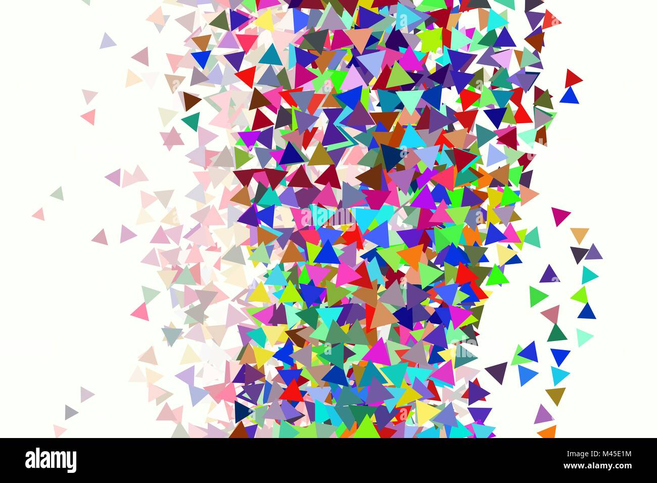 Vector graphic. Colored abstract overlapping triangle shape pattern ...