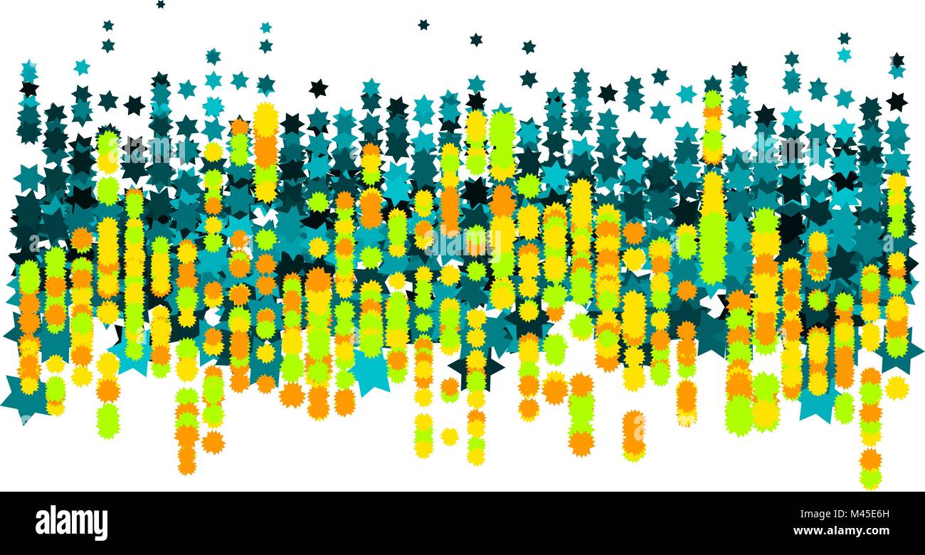 Vector graphic. Colored abstract overlapping star shape pattern. Good ...