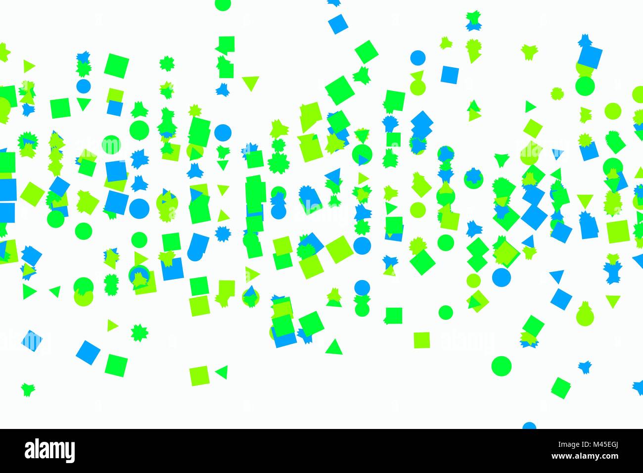 Vector graphic. Colored abstract overlapping mixed shape pattern. Good ...