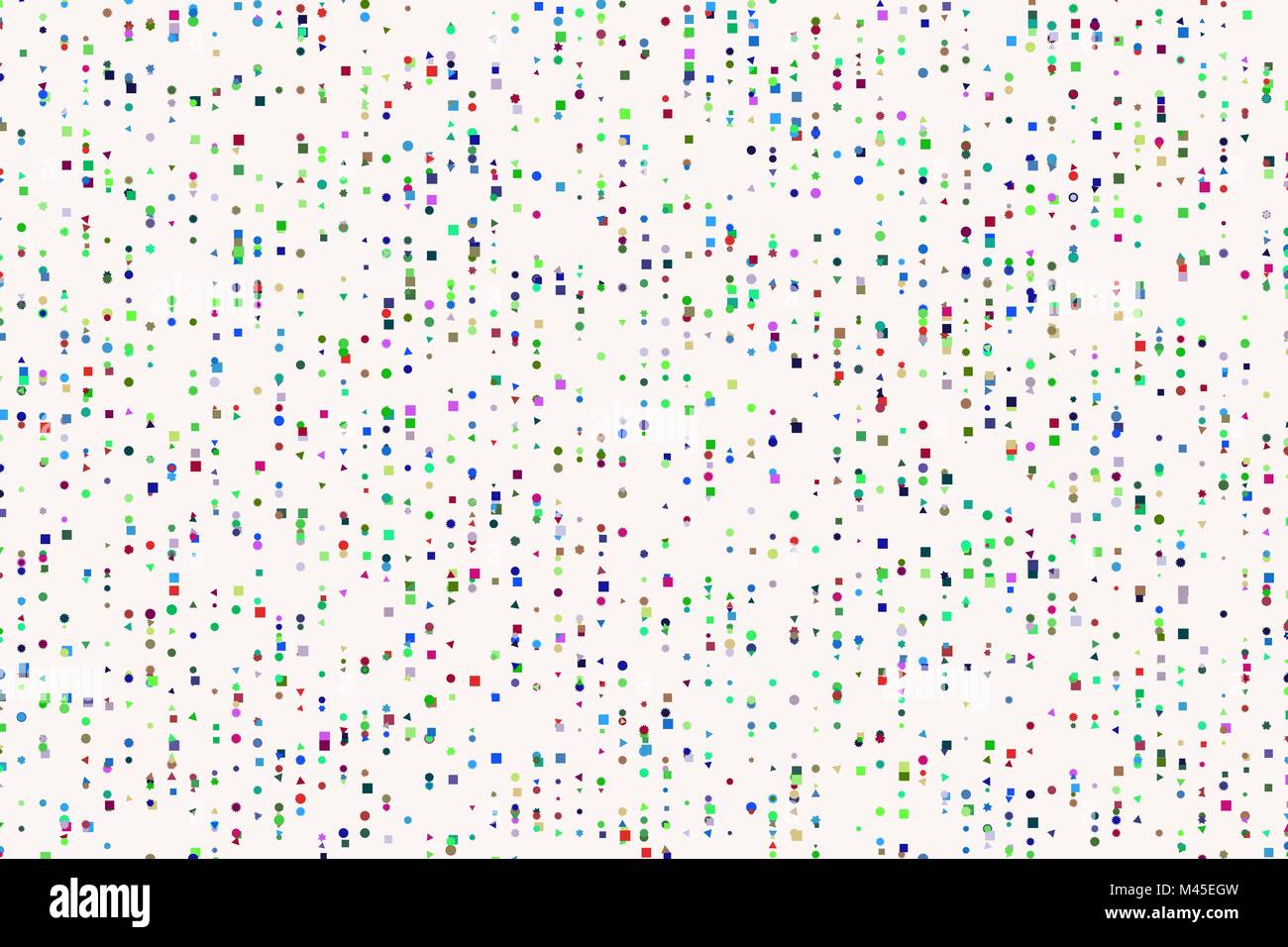 Vector graphic. Colored abstract overlapping mixed shape pattern. Good ...