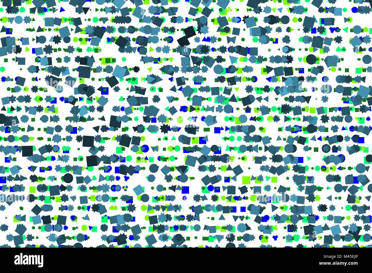 Vector graphic. Colored abstract overlapping mixed shape pattern. Good ...