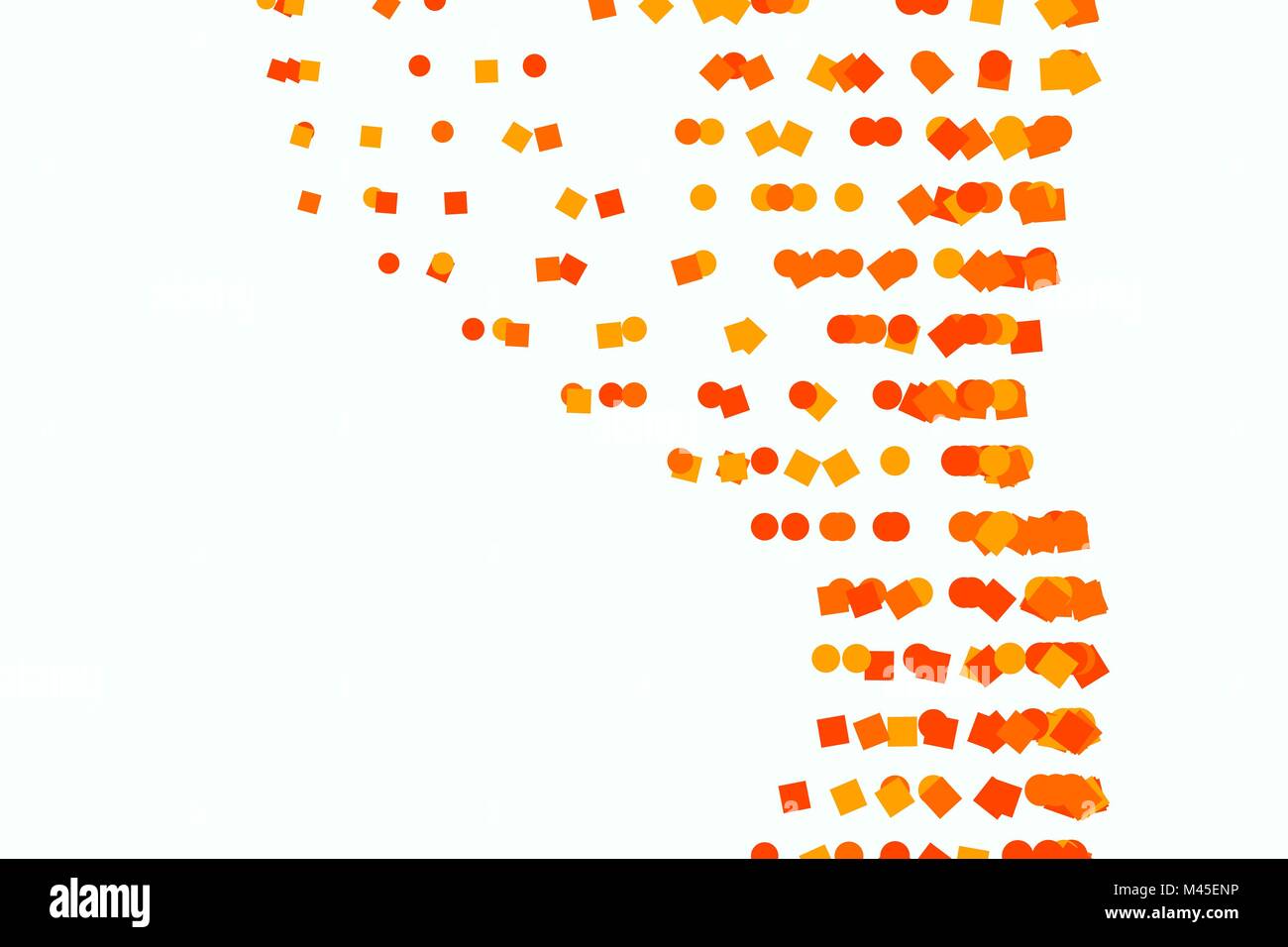 Vector graphic. Colored abstract overlapping ellipse & square box shape ...