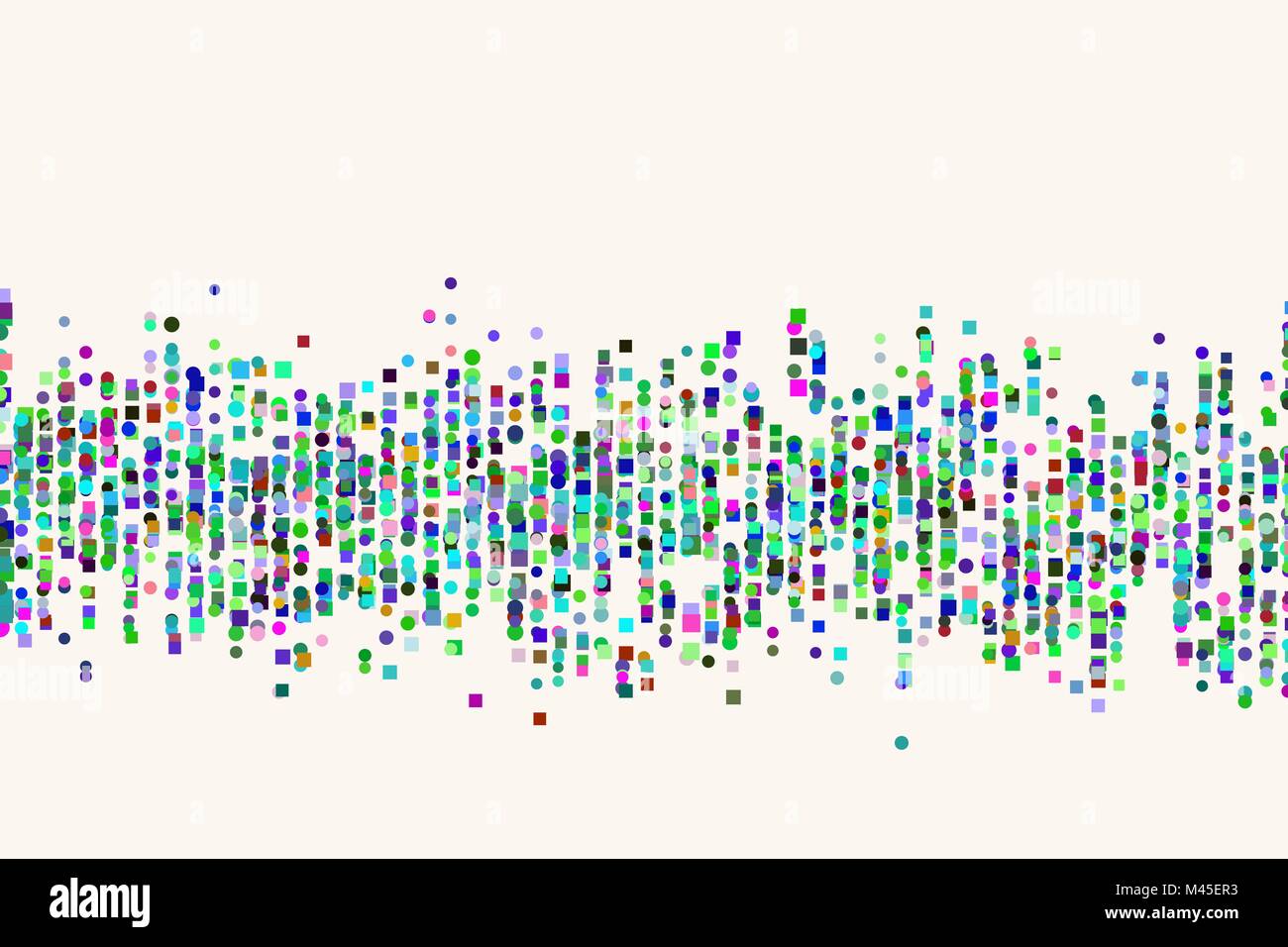 Vector graphic. Colored abstract overlapping ellipse & square box shape ...