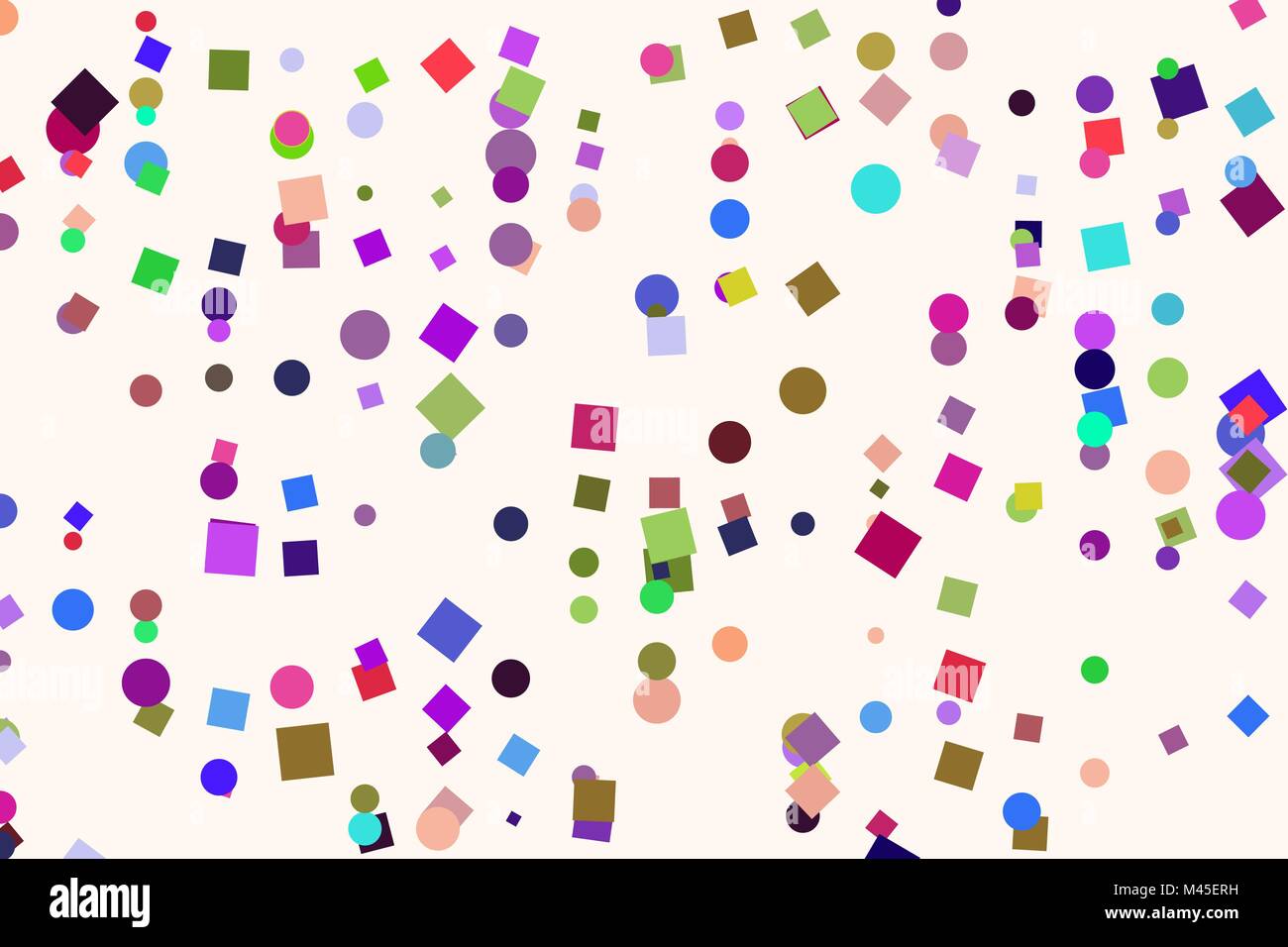 Vector graphic. Colored abstract overlapping ellipse & square box shape ...
