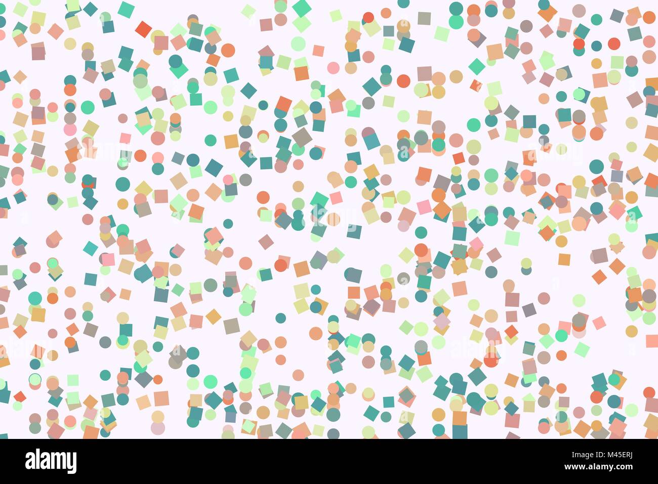 Vector graphic. Colored abstract overlapping ellipse & square box shape ...